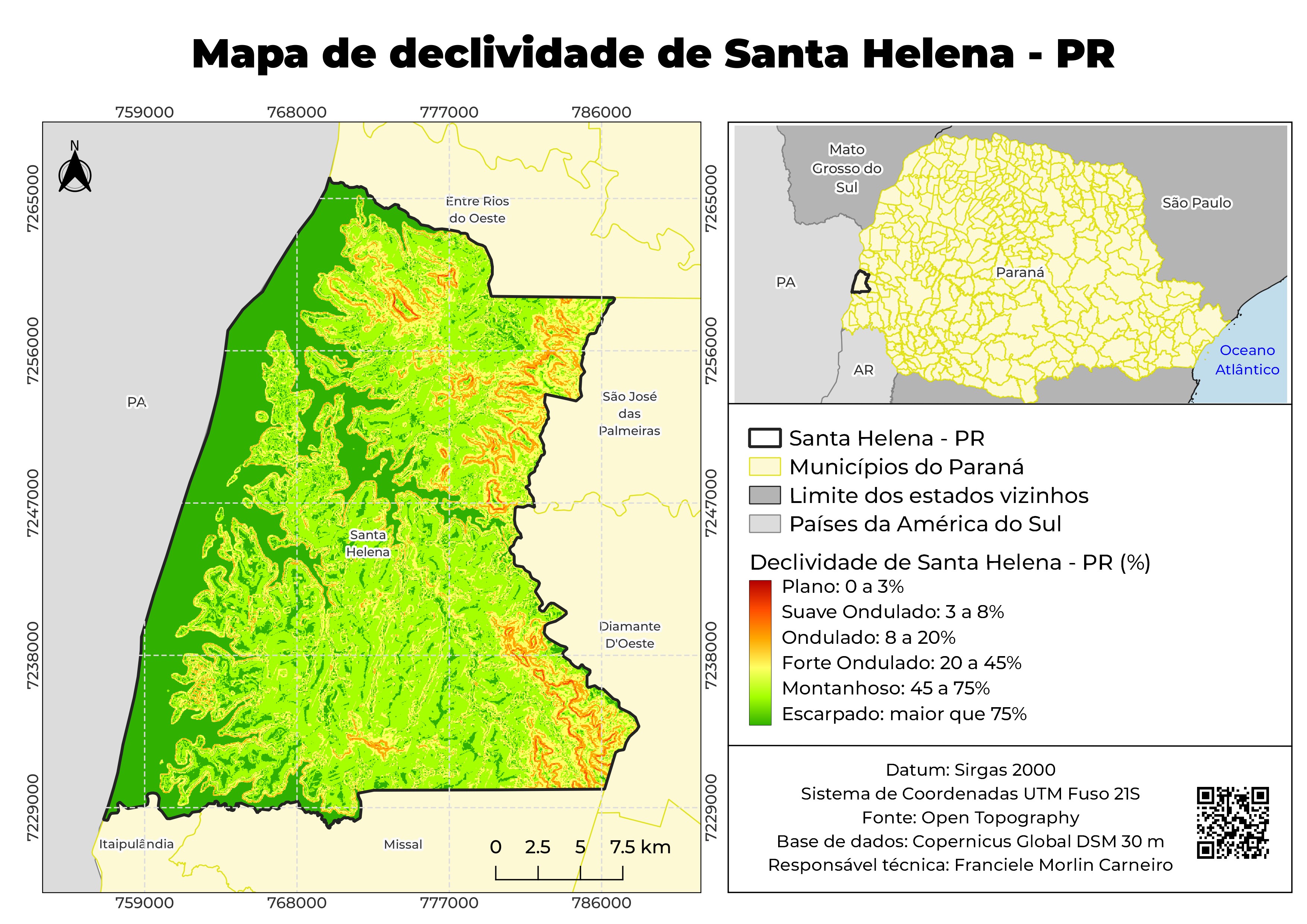 Advanced map: slope map | Spatialnode