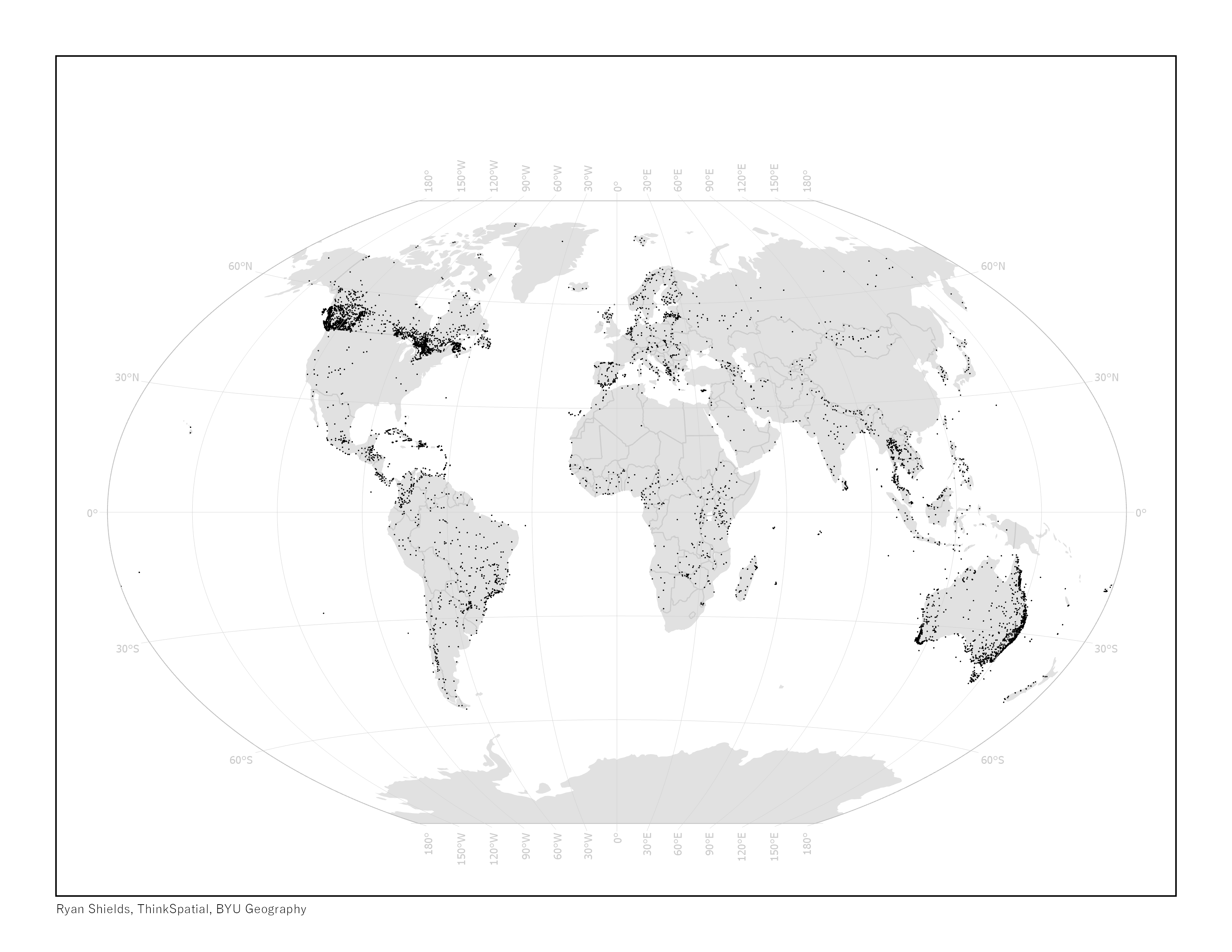 Global National Park Concentration | Spatialnode