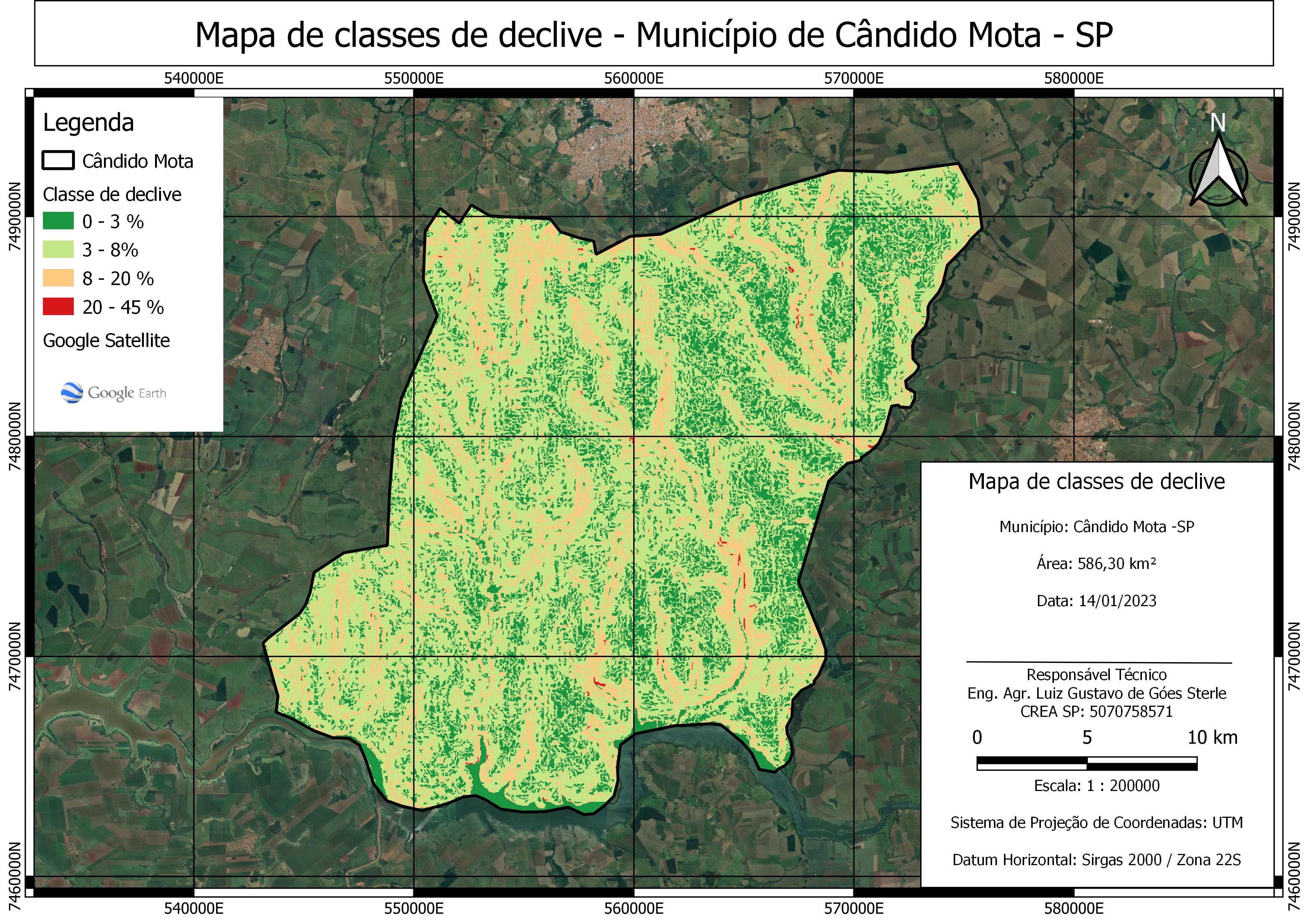 Mapa de Classes de Declive | Spatialnode