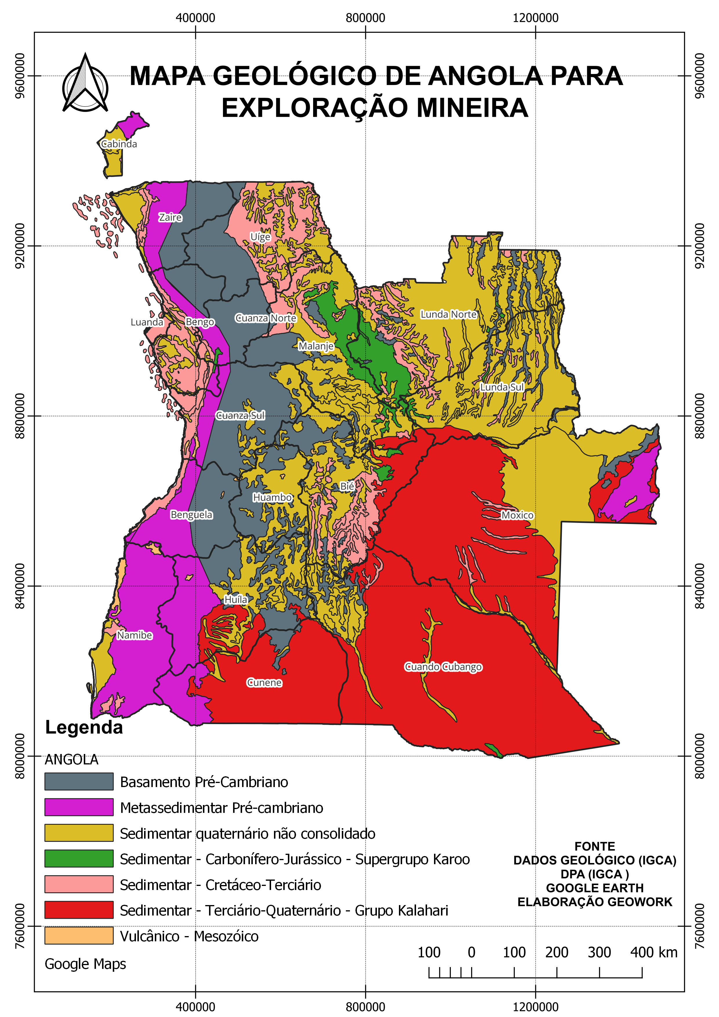MAPA GEOLOGICO PARA EXPLORAÇÃO MINEIRA | Spatialnode