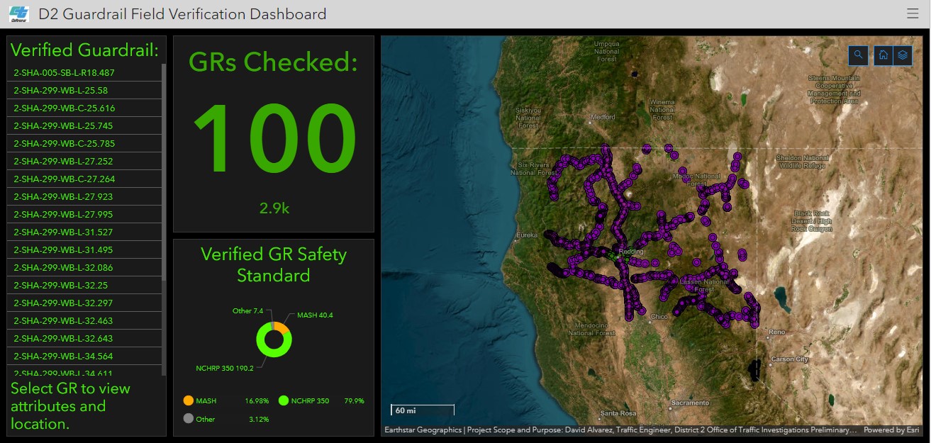 Caltrans D2 Guardrail Inventory Project | Spatialnode