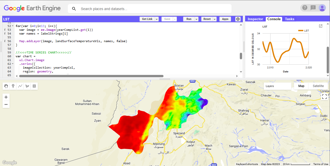 Land Surface Temperature | Spatialnode