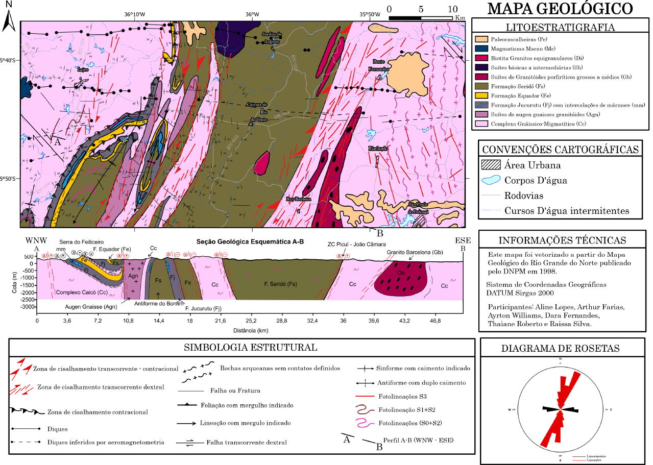 Mapa geológico - CAMPO III (UFRN) | Spatialnode