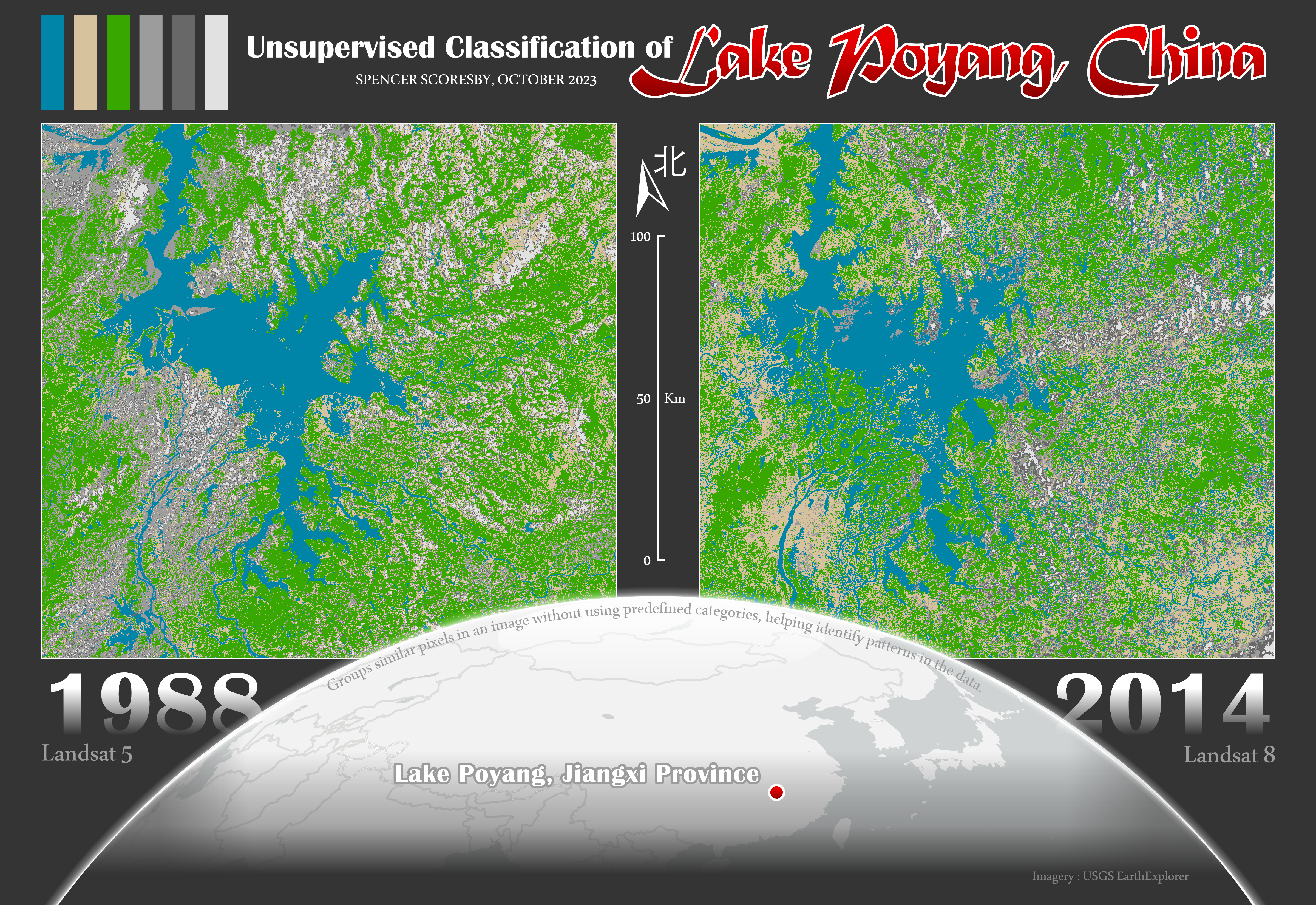 LAND CLASSIFICATION - LAKE POYANG, CHINA | Spatialnode