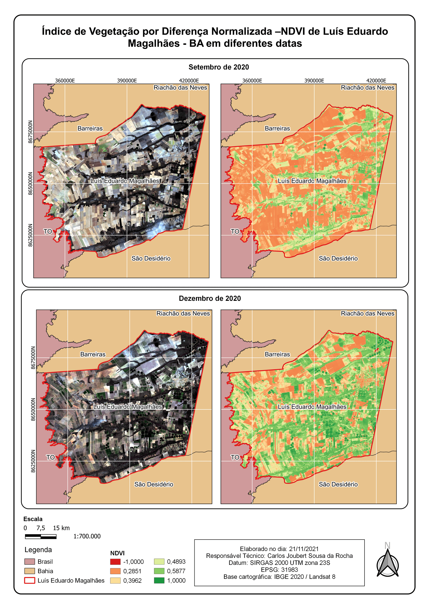 Índice de Vegetação - NDVI | Spatialnode