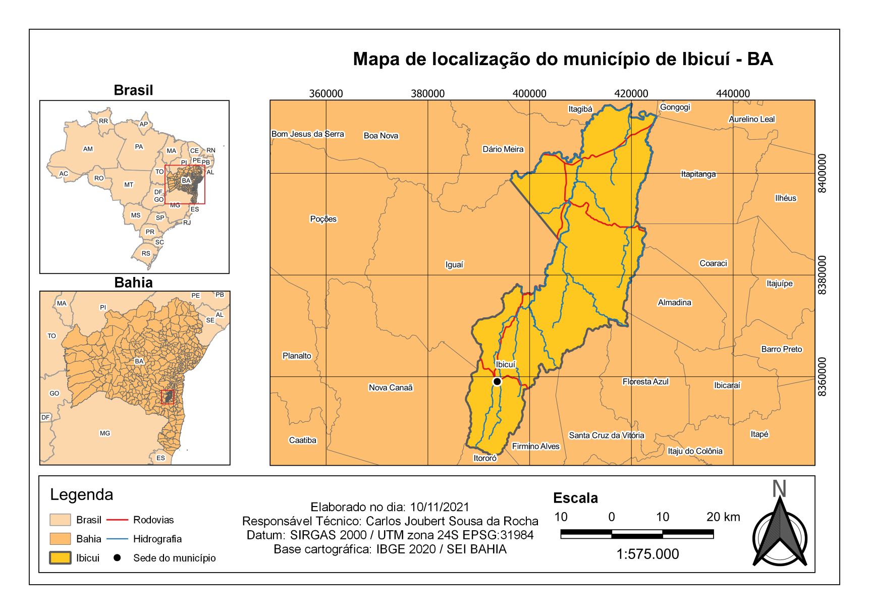 Mapa de localização | Spatialnode