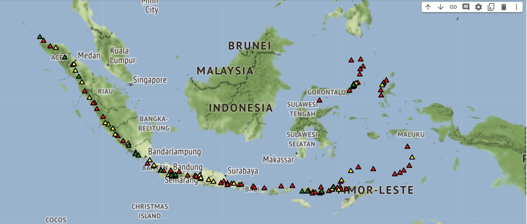 Volcanoes in Indonesia | Spatialnode