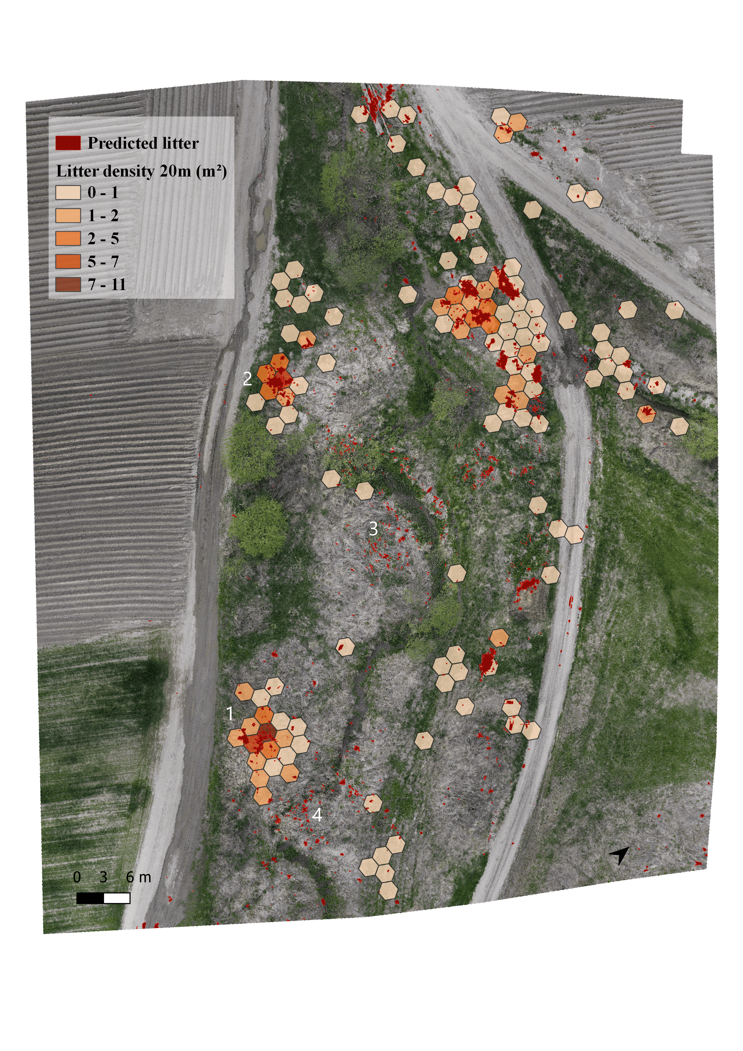 Density map of illegal waste dump | Spatialnode