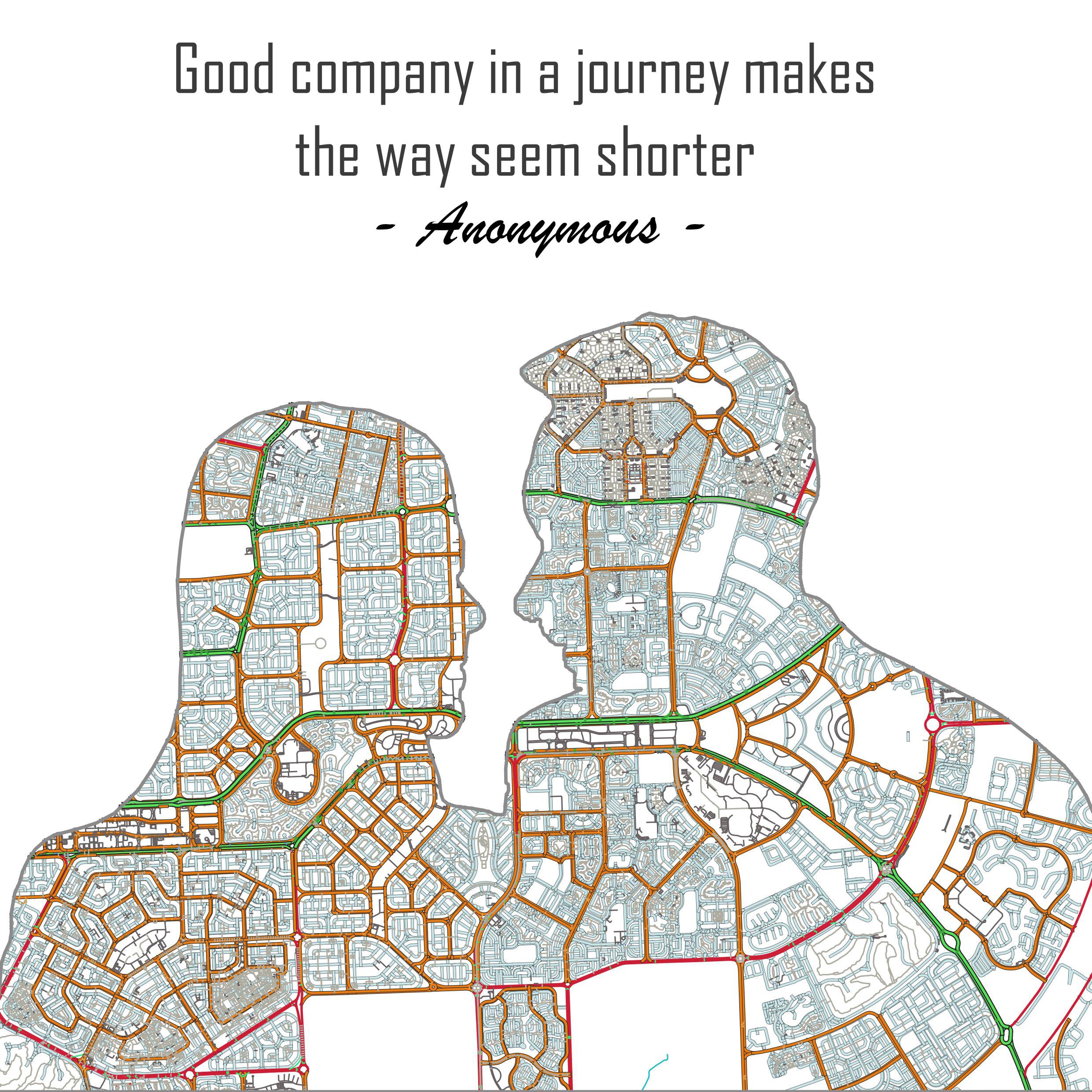 Cut Road Map with Quote | Spatialnode