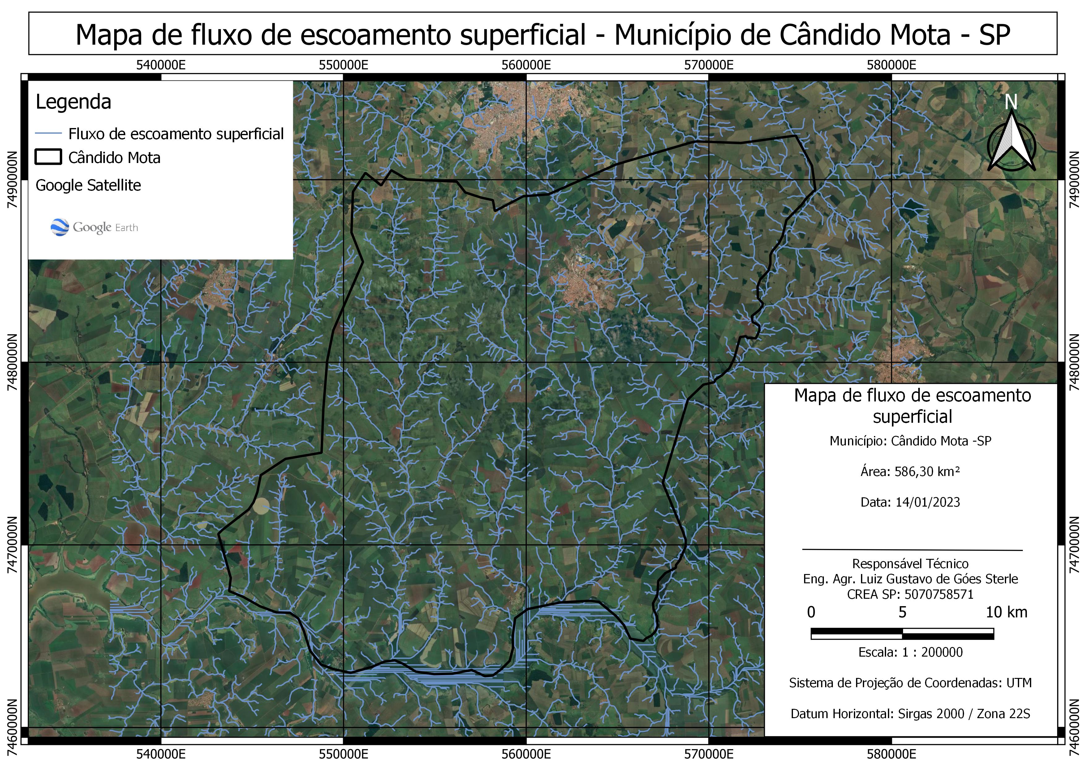 Mapa de Fluxo de Escoamento Superficial | Spatialnode