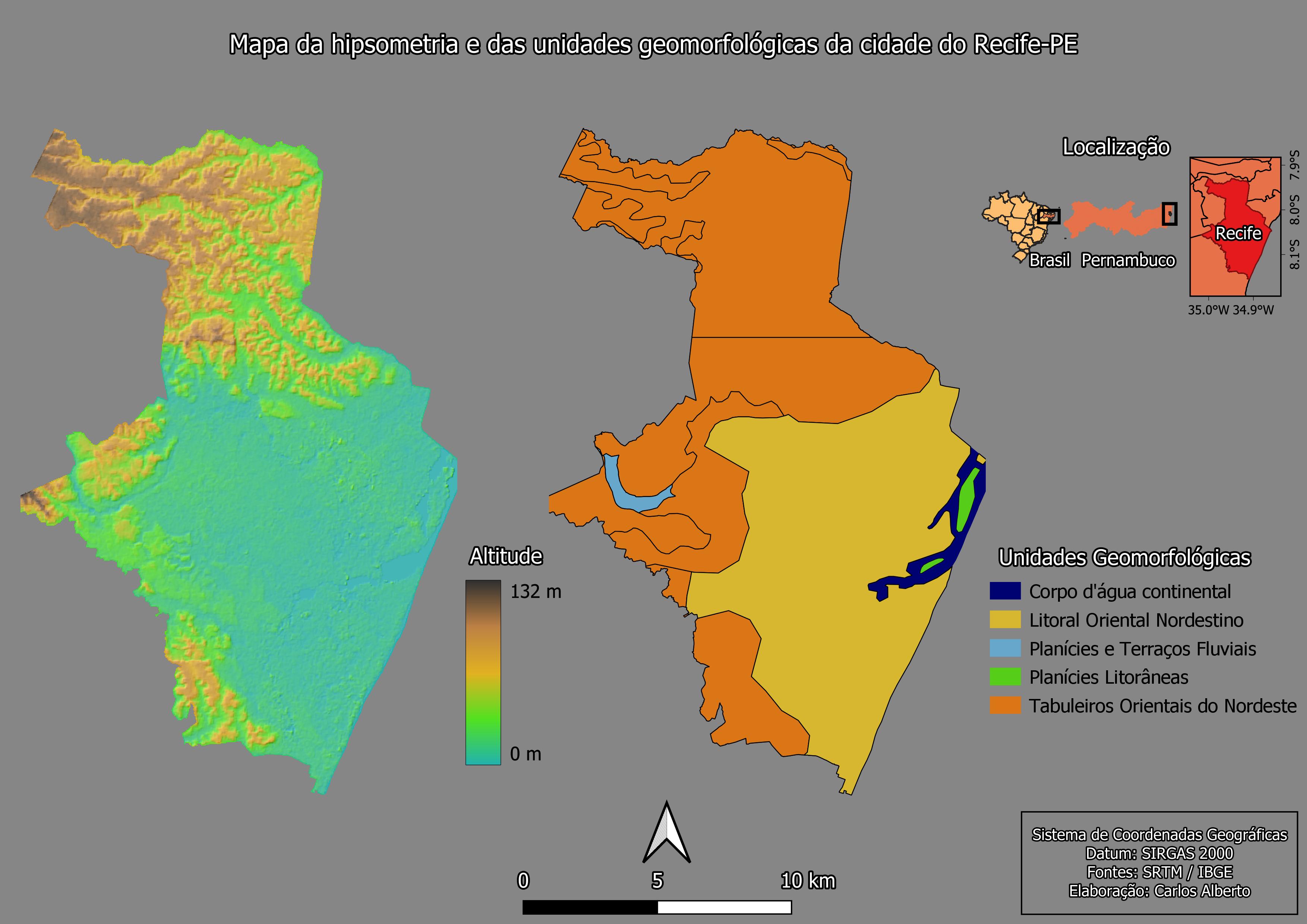 Unidades Geomorfológicas do Recife-PE | Spatialnode