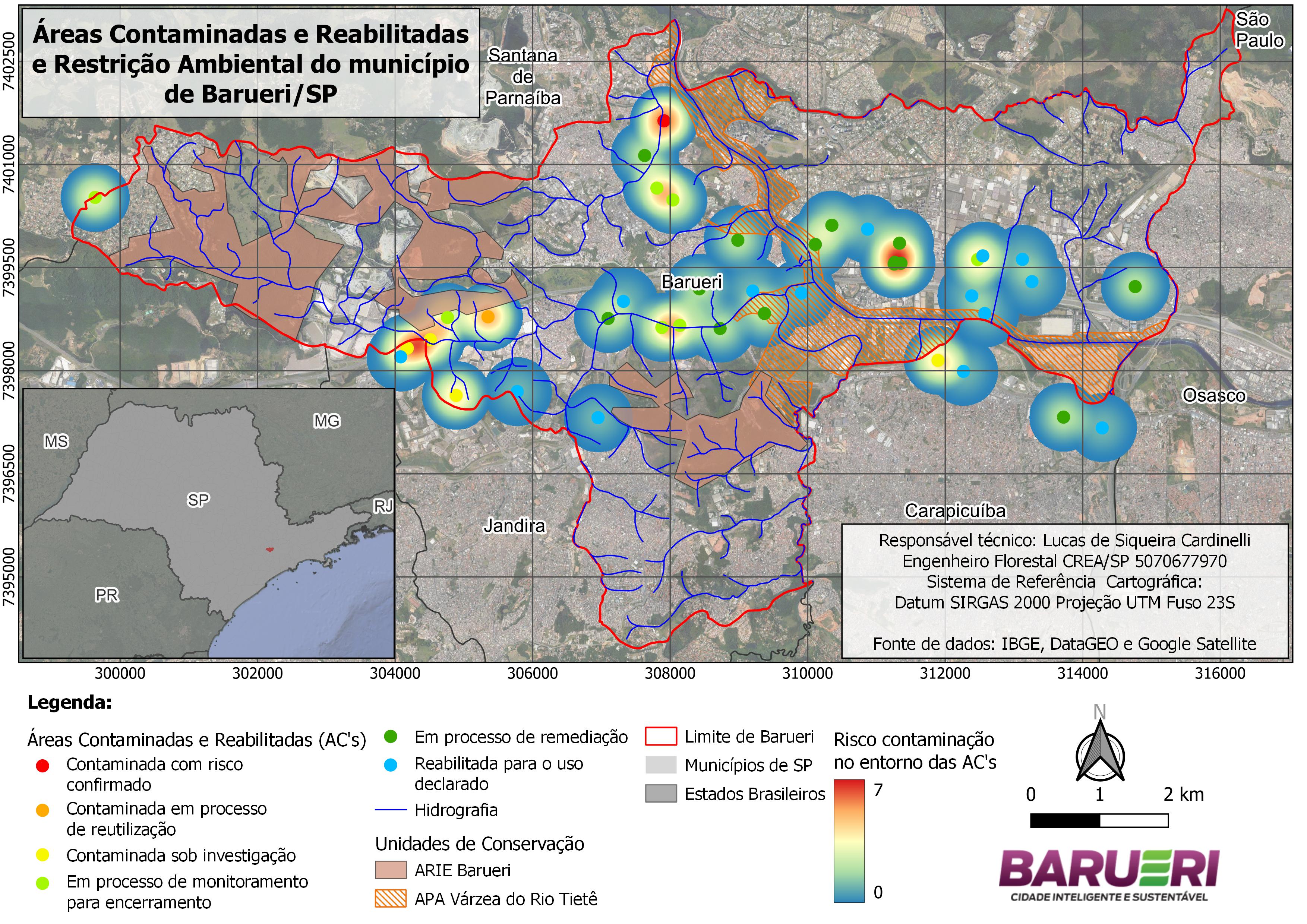 Áreas contaminadas de Barueri | Spatialnode