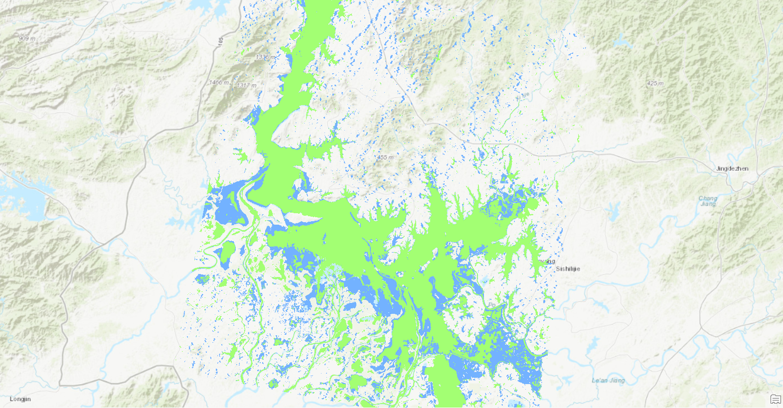 Change Detection of Shrinking Lakes | Spatialnode