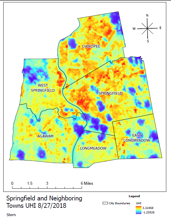 Springfield Urban Heat Island | Spatialnode