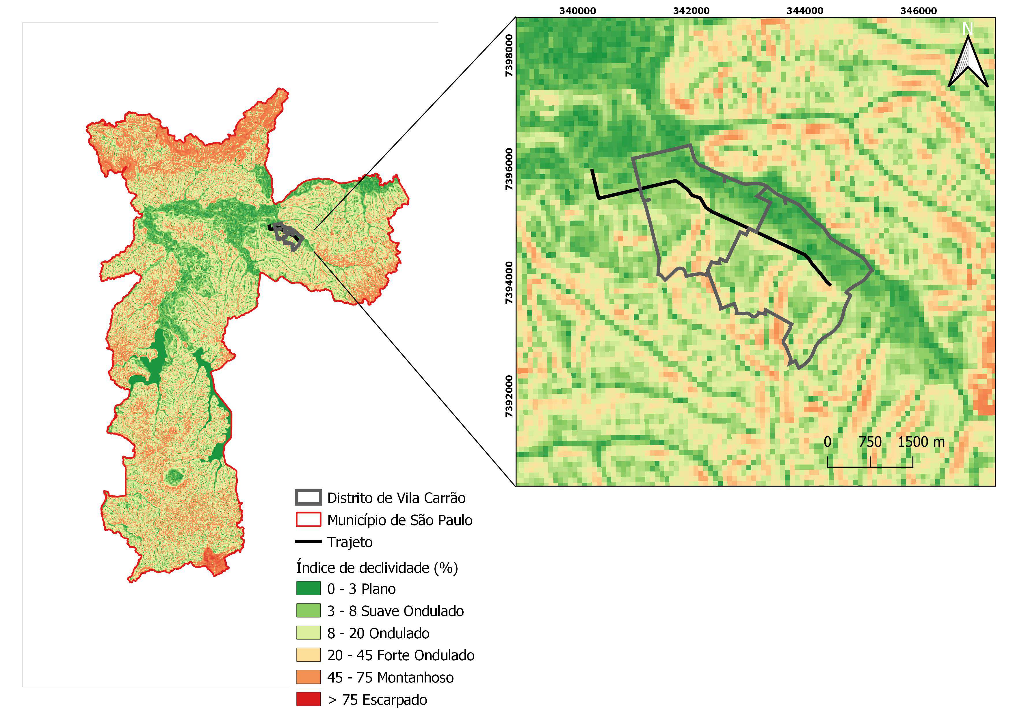 Mapa de Declividade | Spatialnode