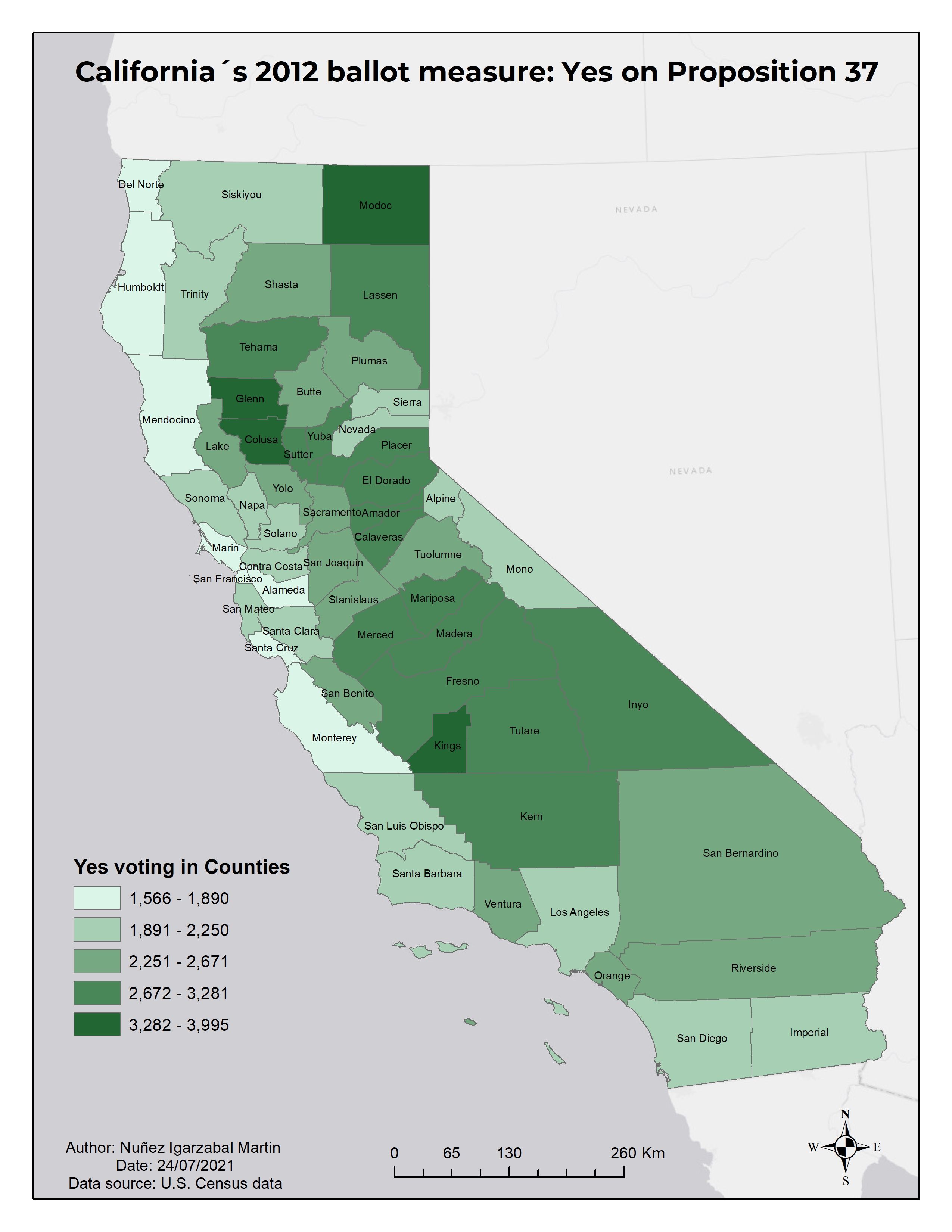 Voting data in California | Spatialnode