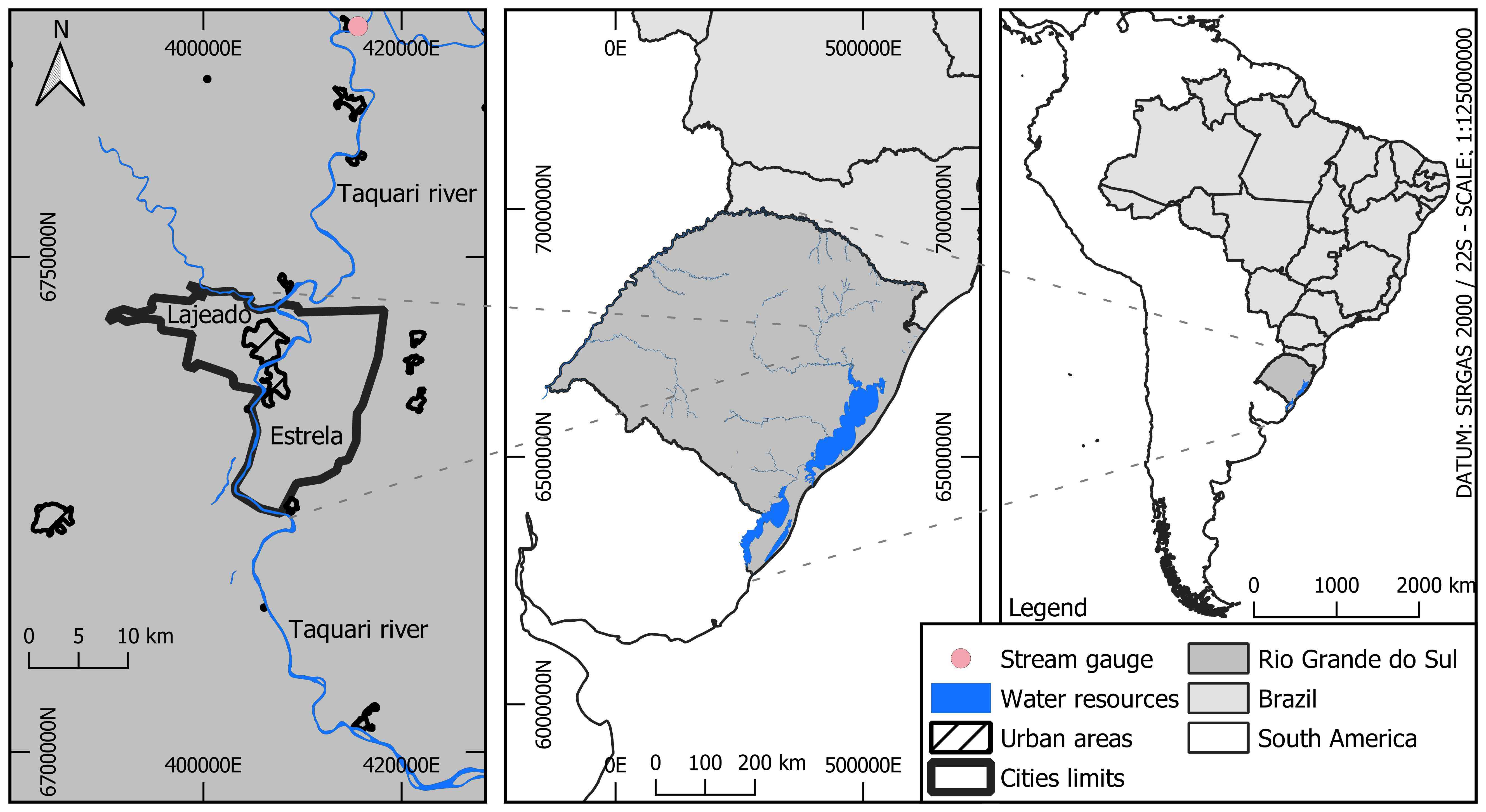 Lajeado and Estrela river location | Spatialnode