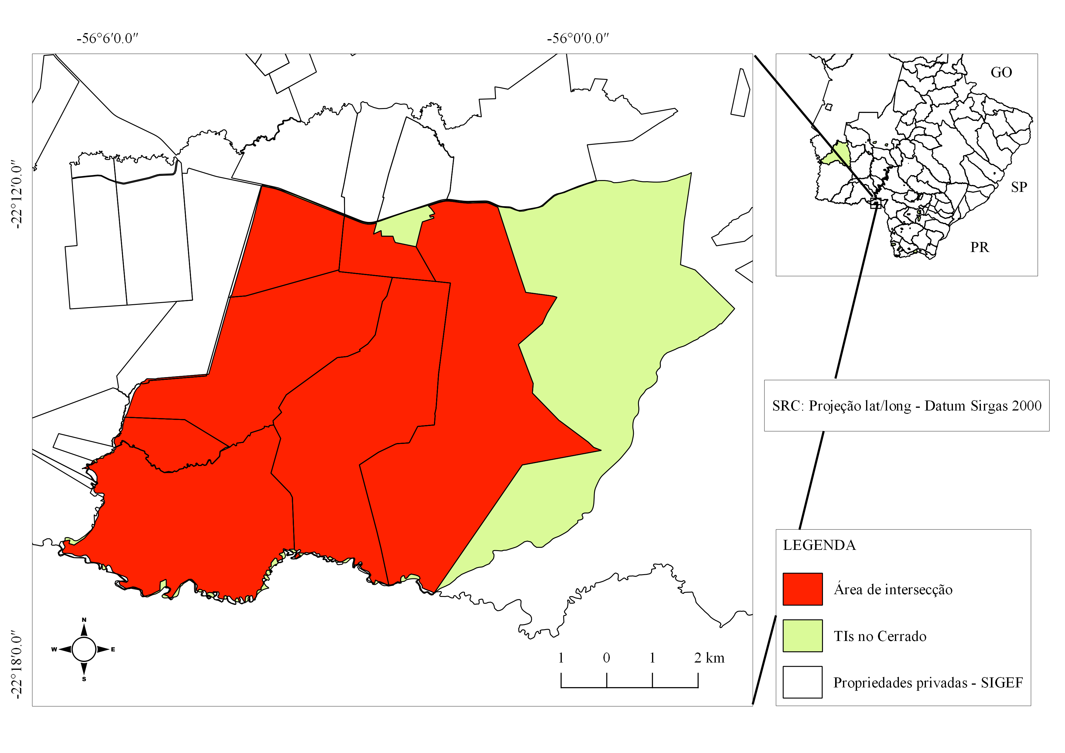 propriedade privada e terra indígena | Spatialnode