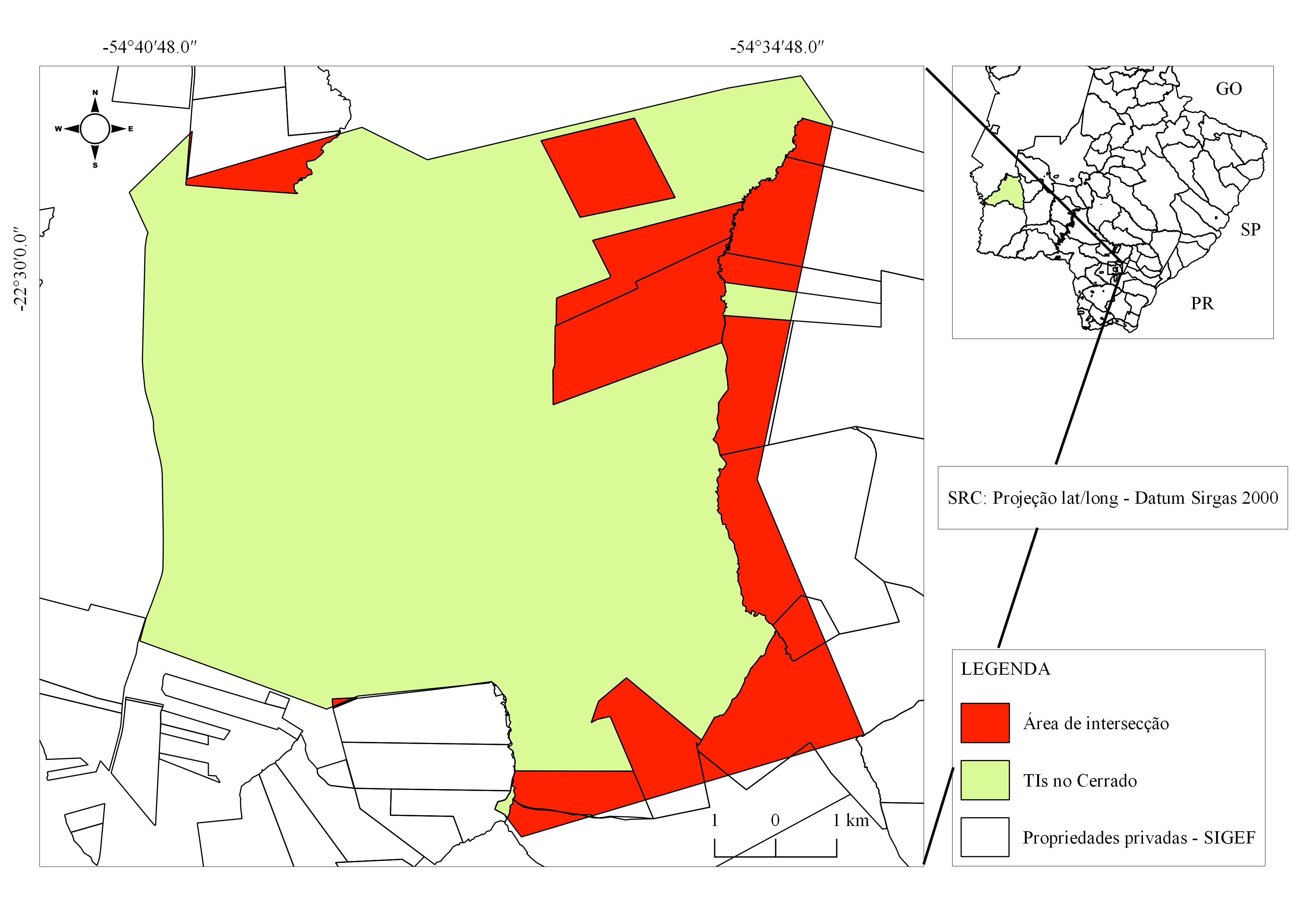 propriedade privada e terra indígena | Spatialnode