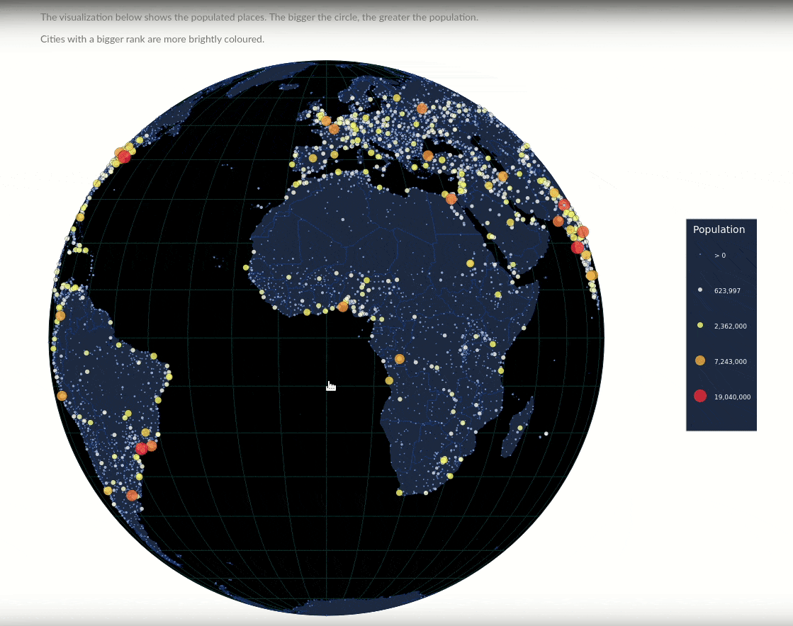 Populated Places on Earth 🌍 | Spatialnode