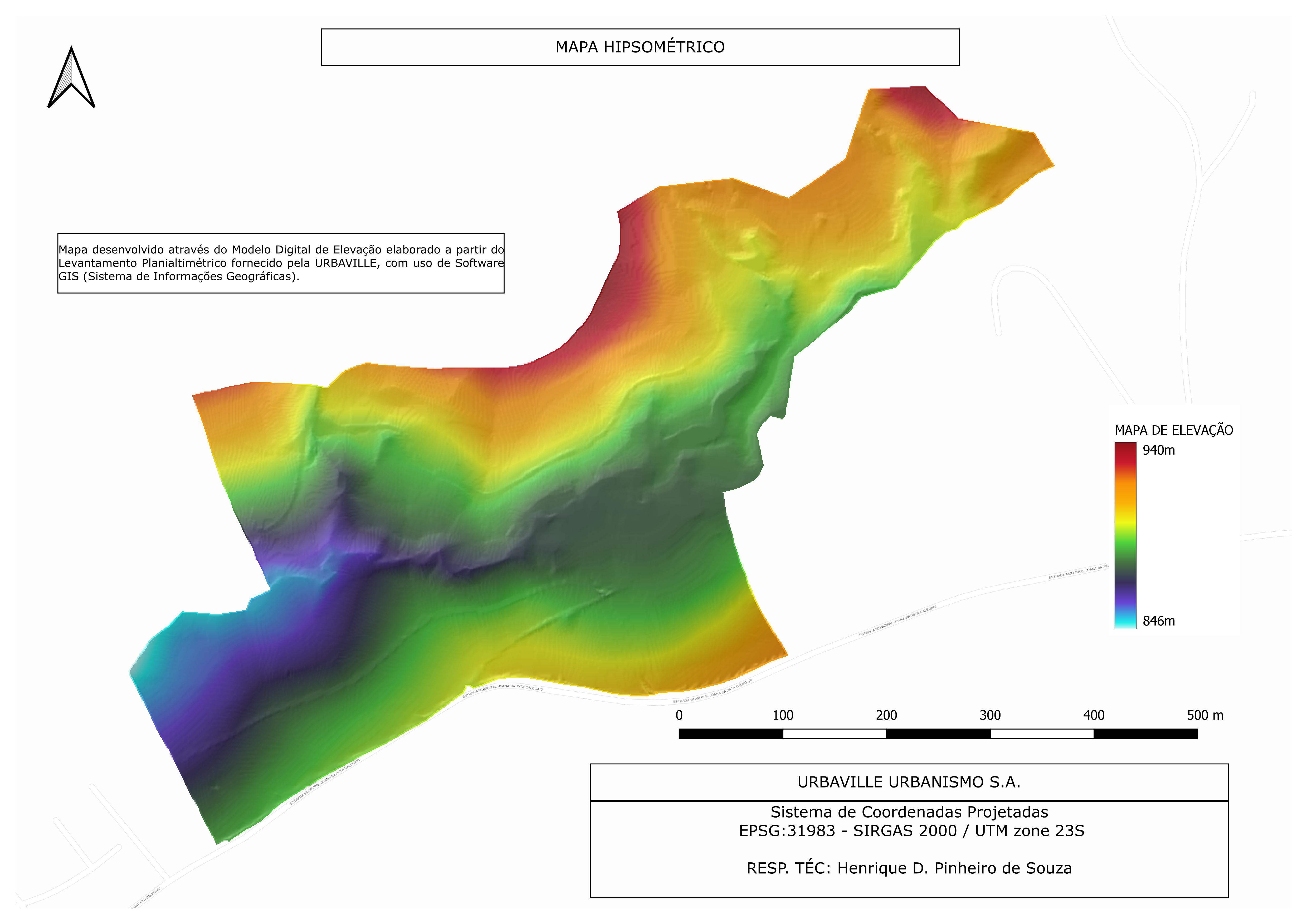 Mapa Hipsométrico | Spatialnode