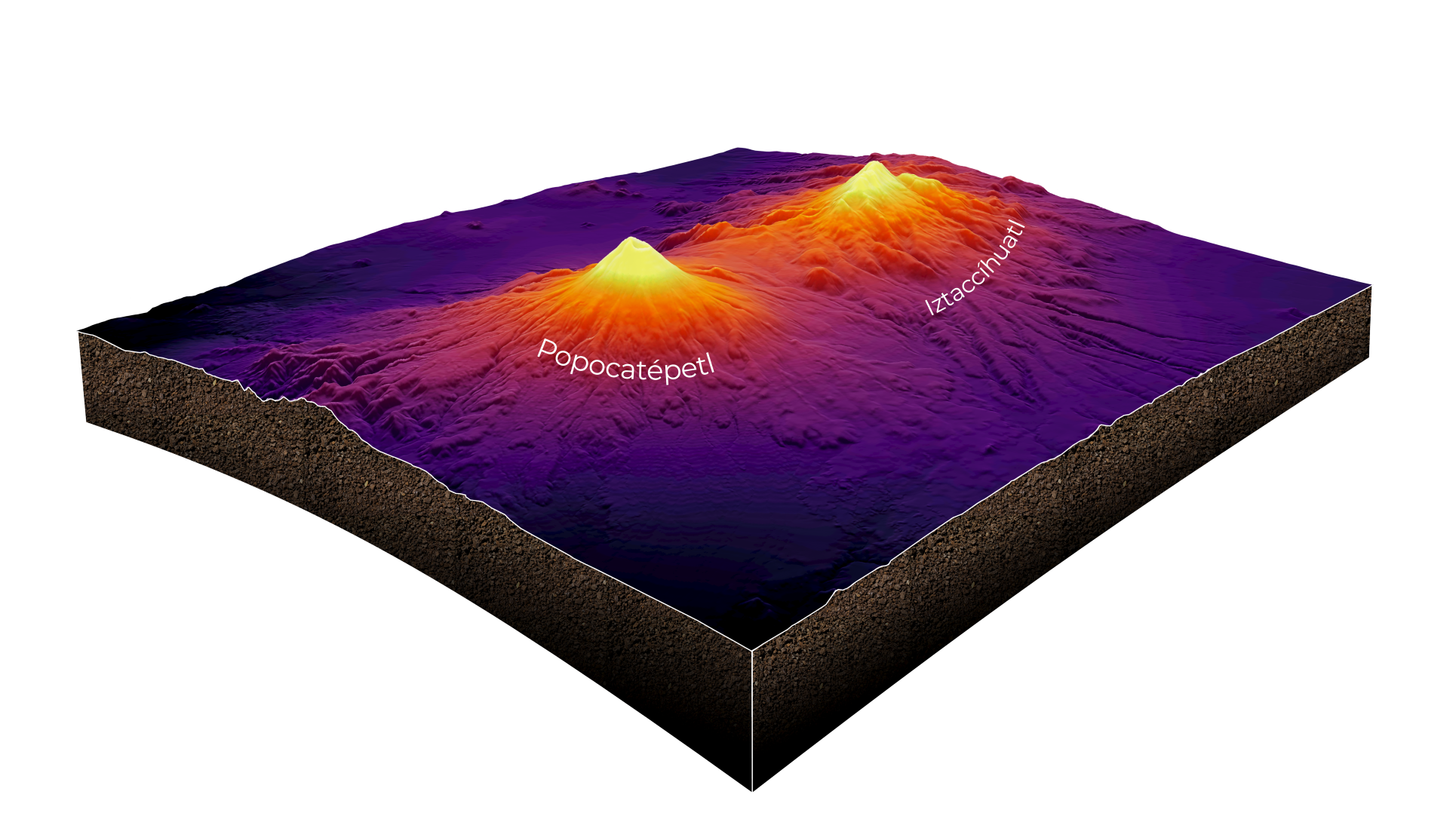 Volcanoes Popocatépetl and Iztaccíhuatl | Spatialnode