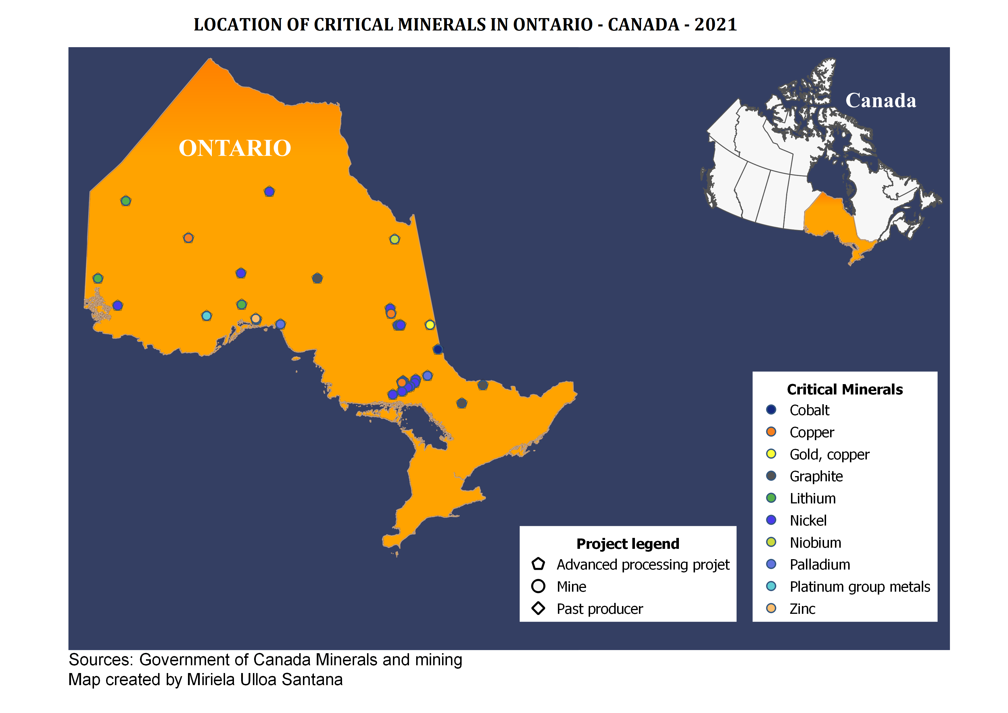 Location Critical Minerals in Ontario. | Spatialnode