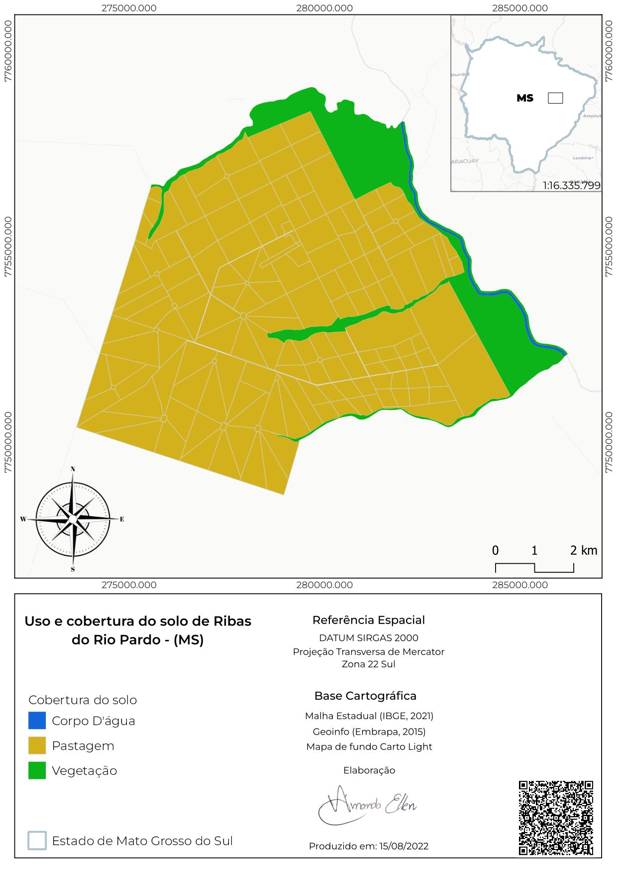 Mapa de uso e cobertura do solo | Spatialnode
