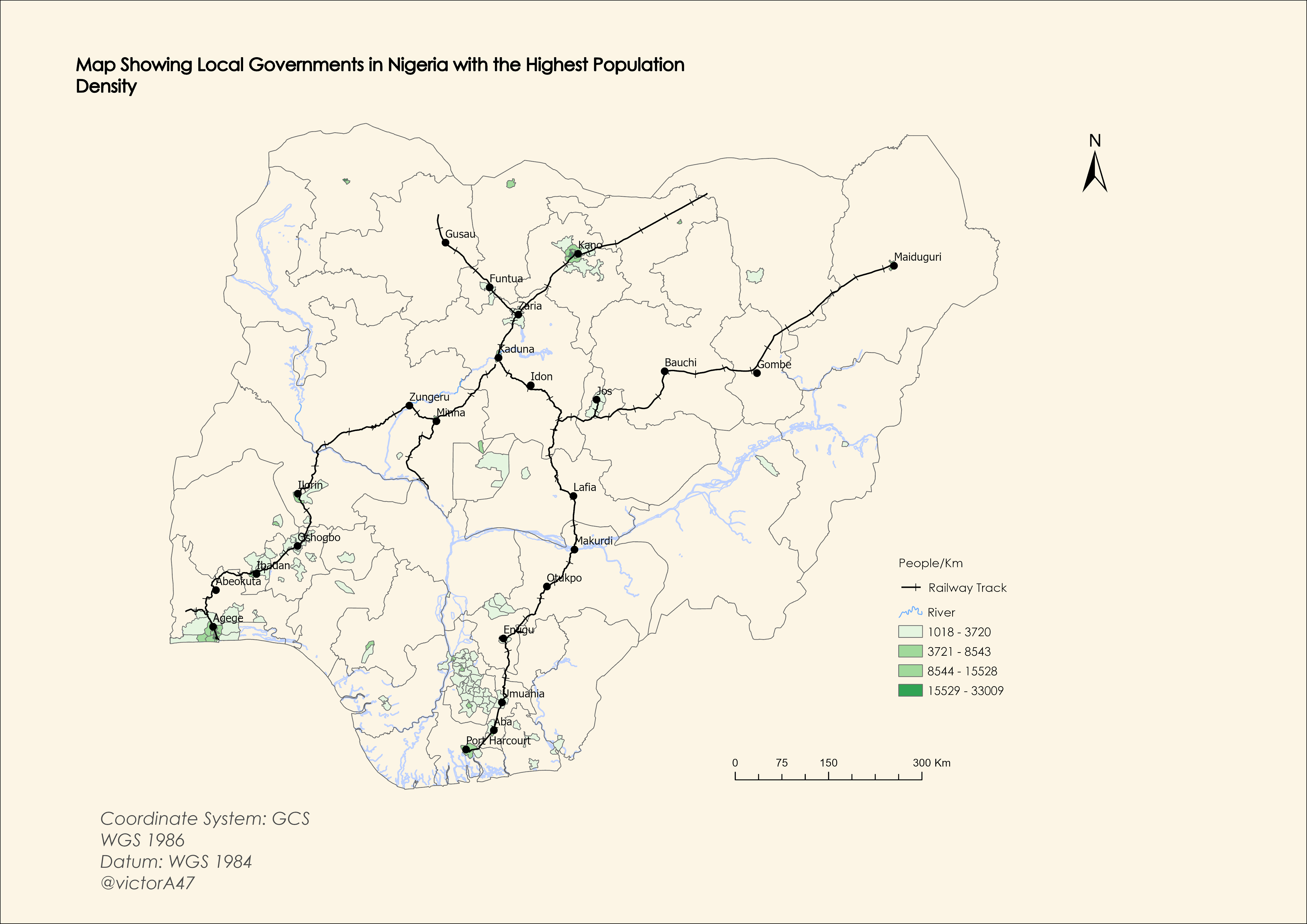 Dense Local Government Areas in Nigeria | Spatialnode