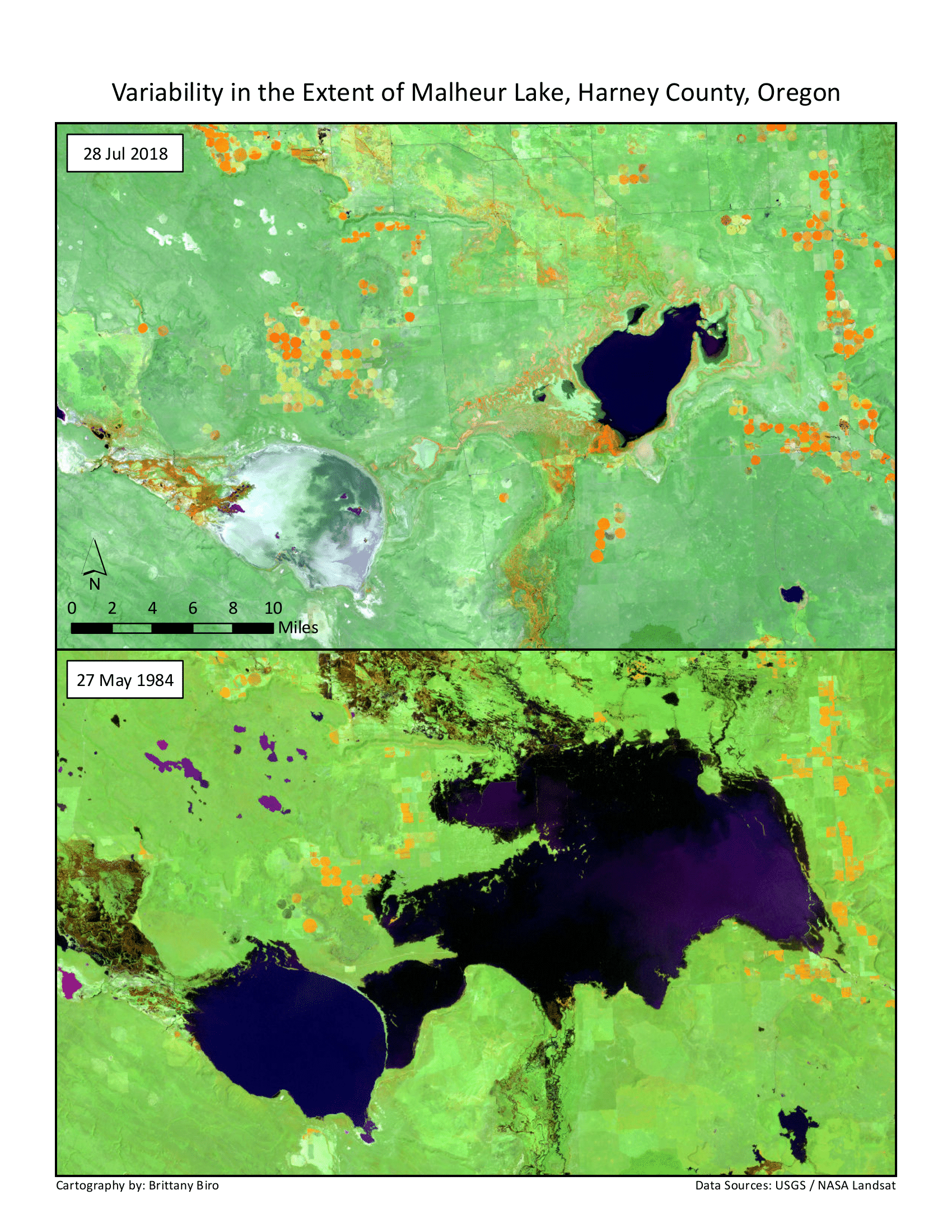 Variability in Extent of Malheur Lake | Spatialnode