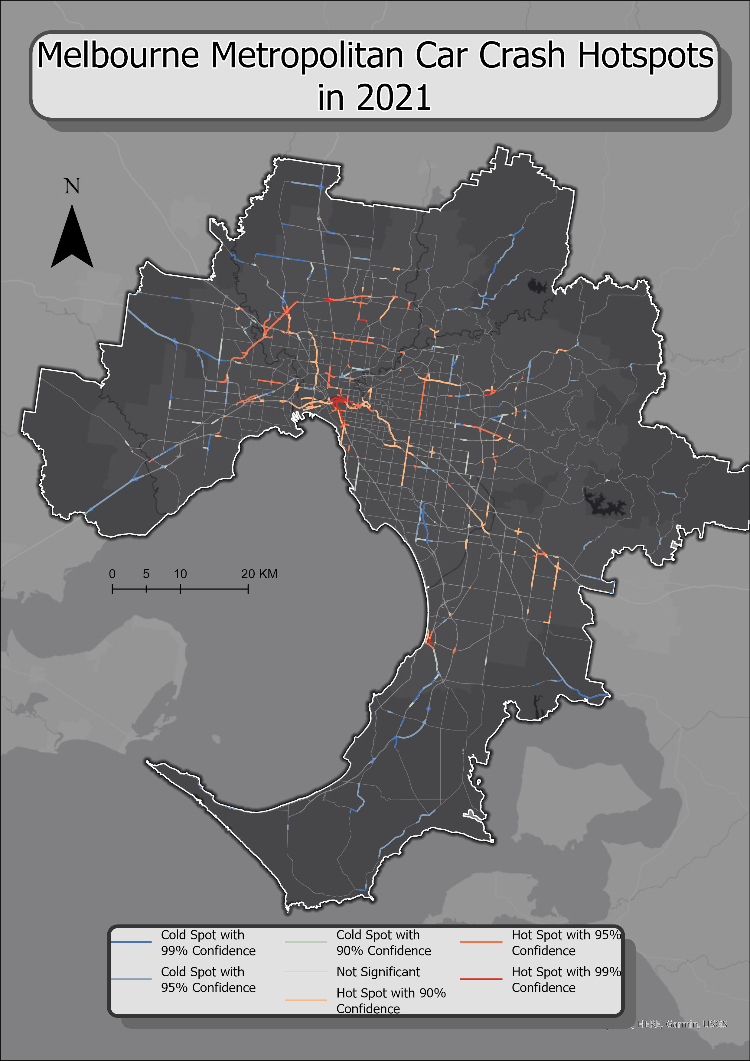 Car Crash Hotspots in Melbourne | Spatialnode
