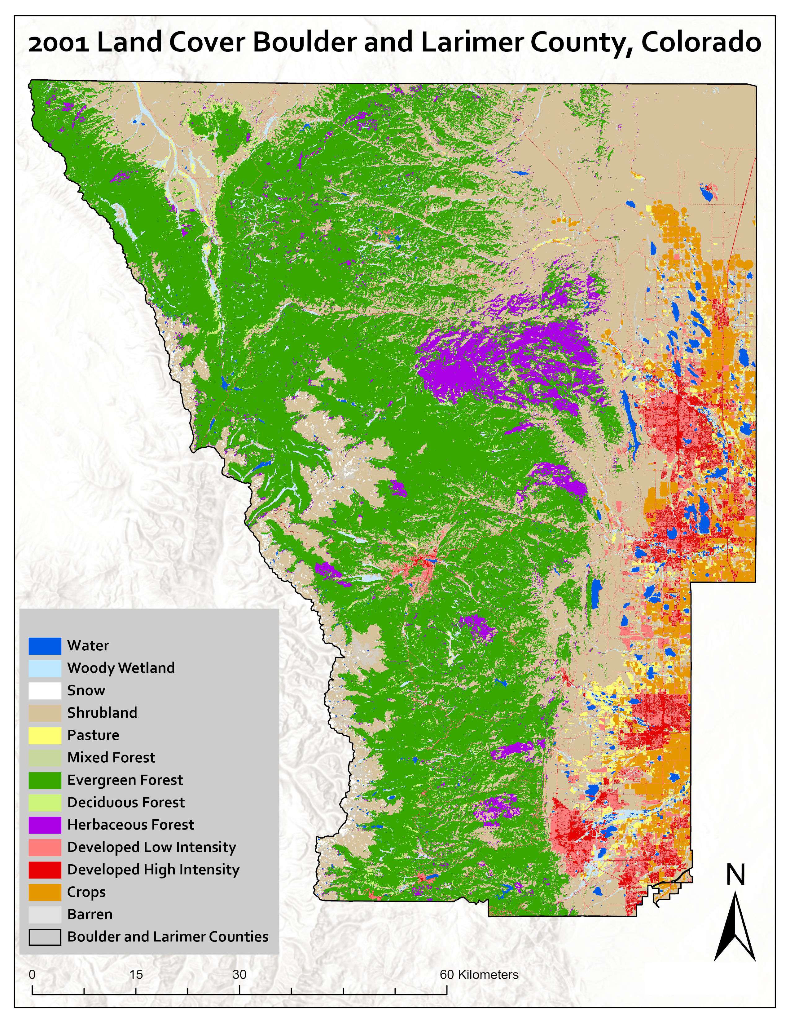 2019 Landcover Northern Colorado | Spatialnode