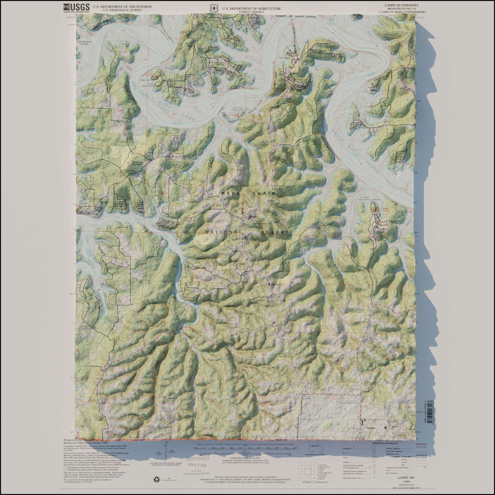 USGS 1999 Quadrant Shaded Relief | Spatialnode