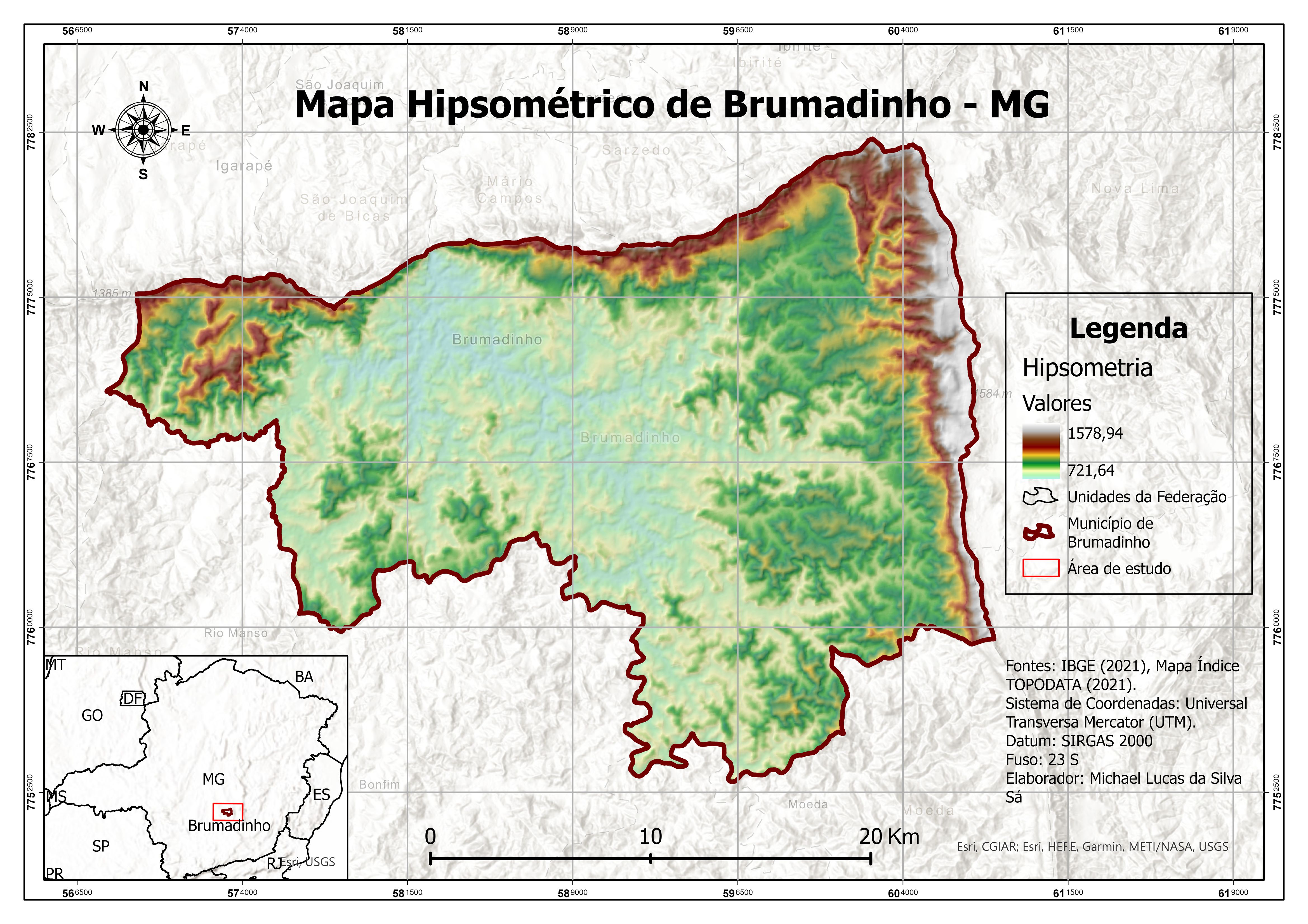 Mapa Hipsométrico | Spatialnode