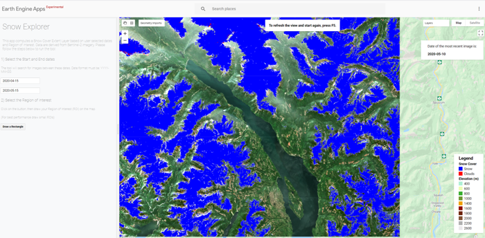 Mapping Snow from Space...in the Cloud | Spatialnode