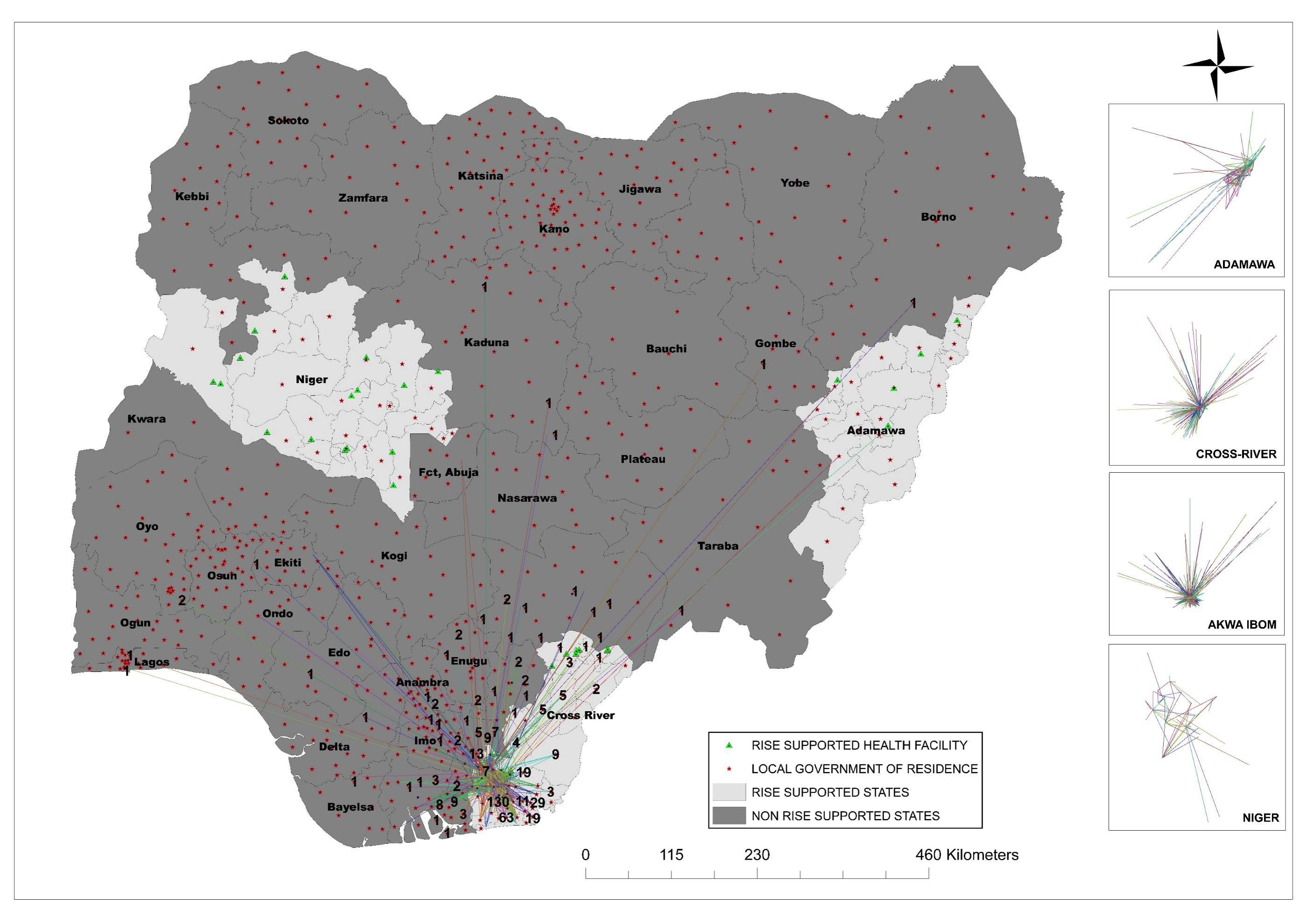 State Wide Flow Map | Spatialnode