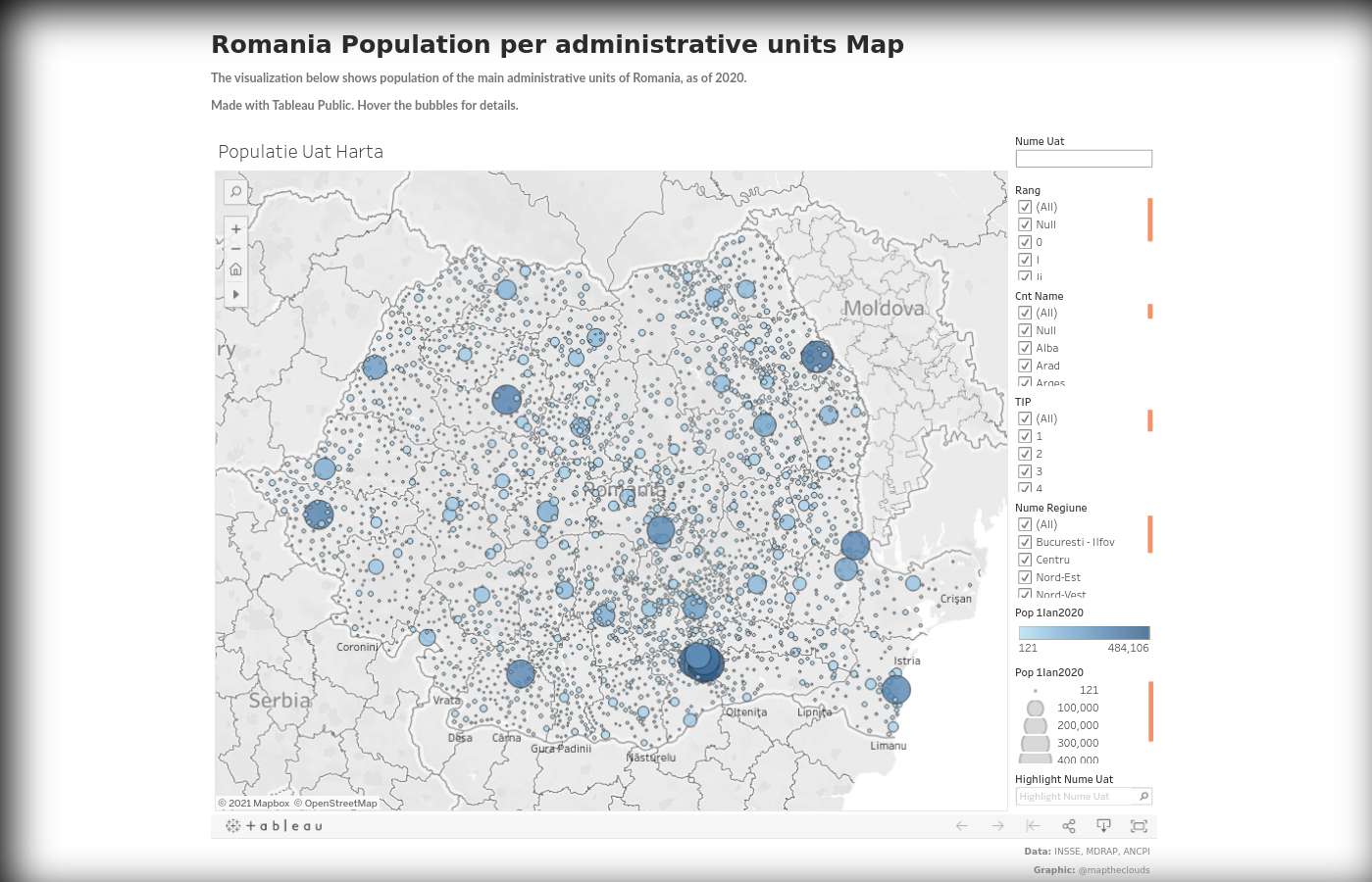 Population per administrative units Map | Spatialnode