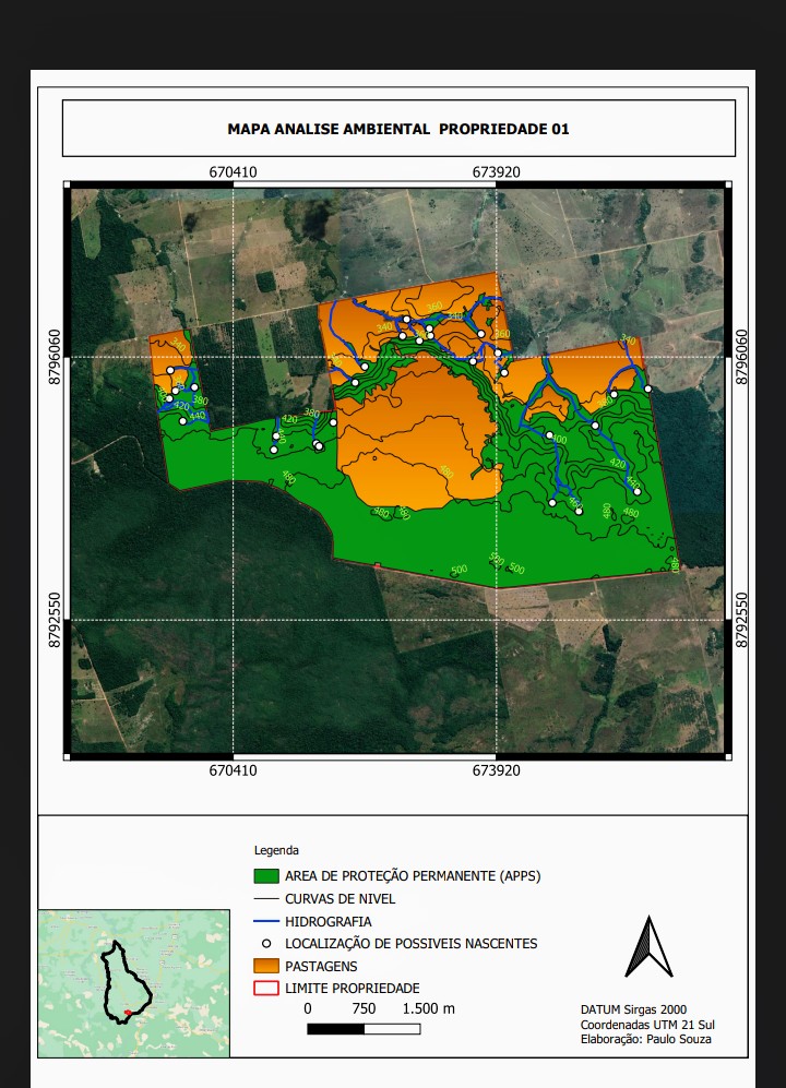 Mapa de estudo ambiental | Spatialnode