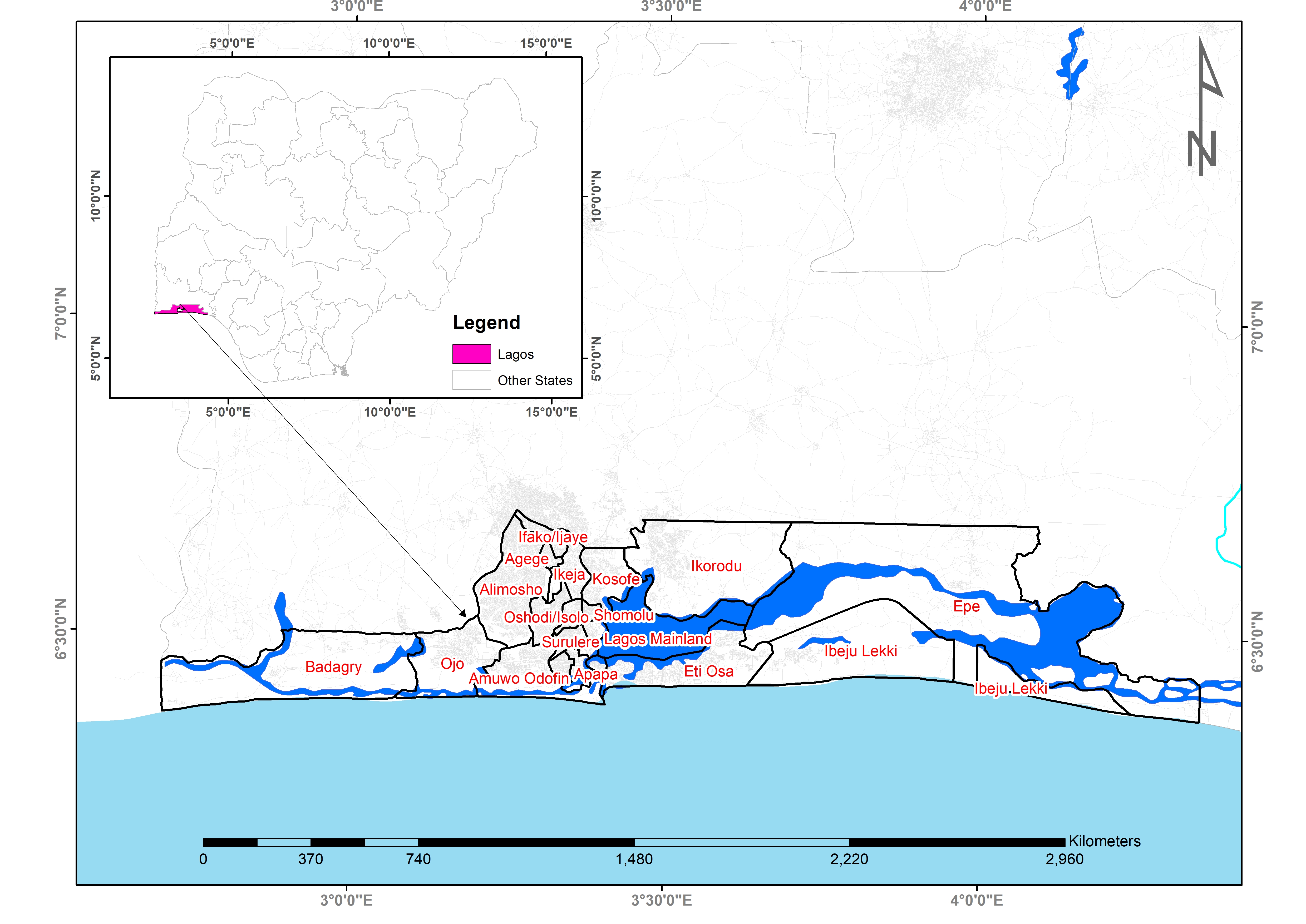 Lagos in a Single Map | Spatialnode