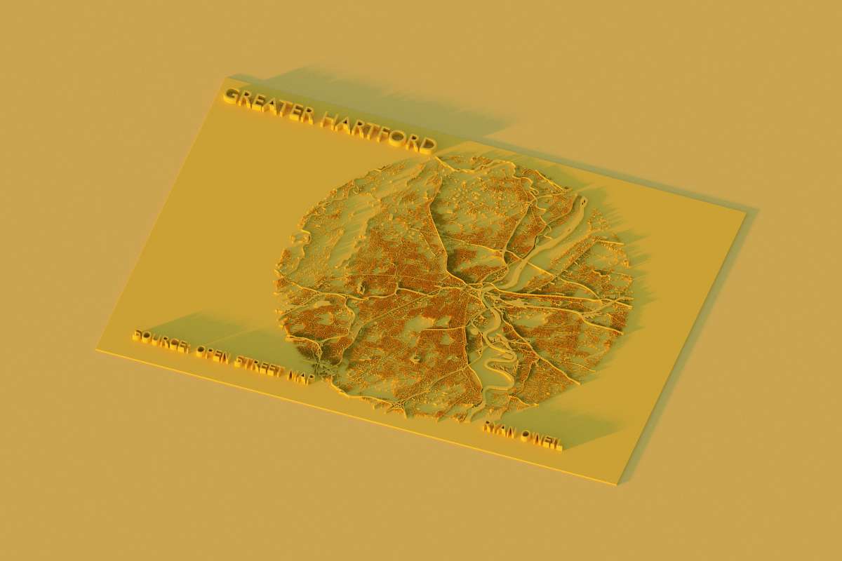 3D Greater Hartford, Connecticut, USA | Spatialnode