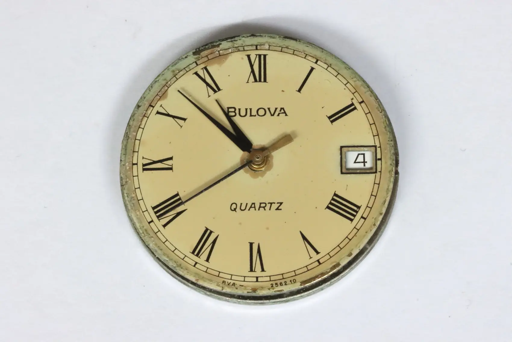 Bulova ESA 944.111 quartz movement with corrosion | Speedtimerkollektion