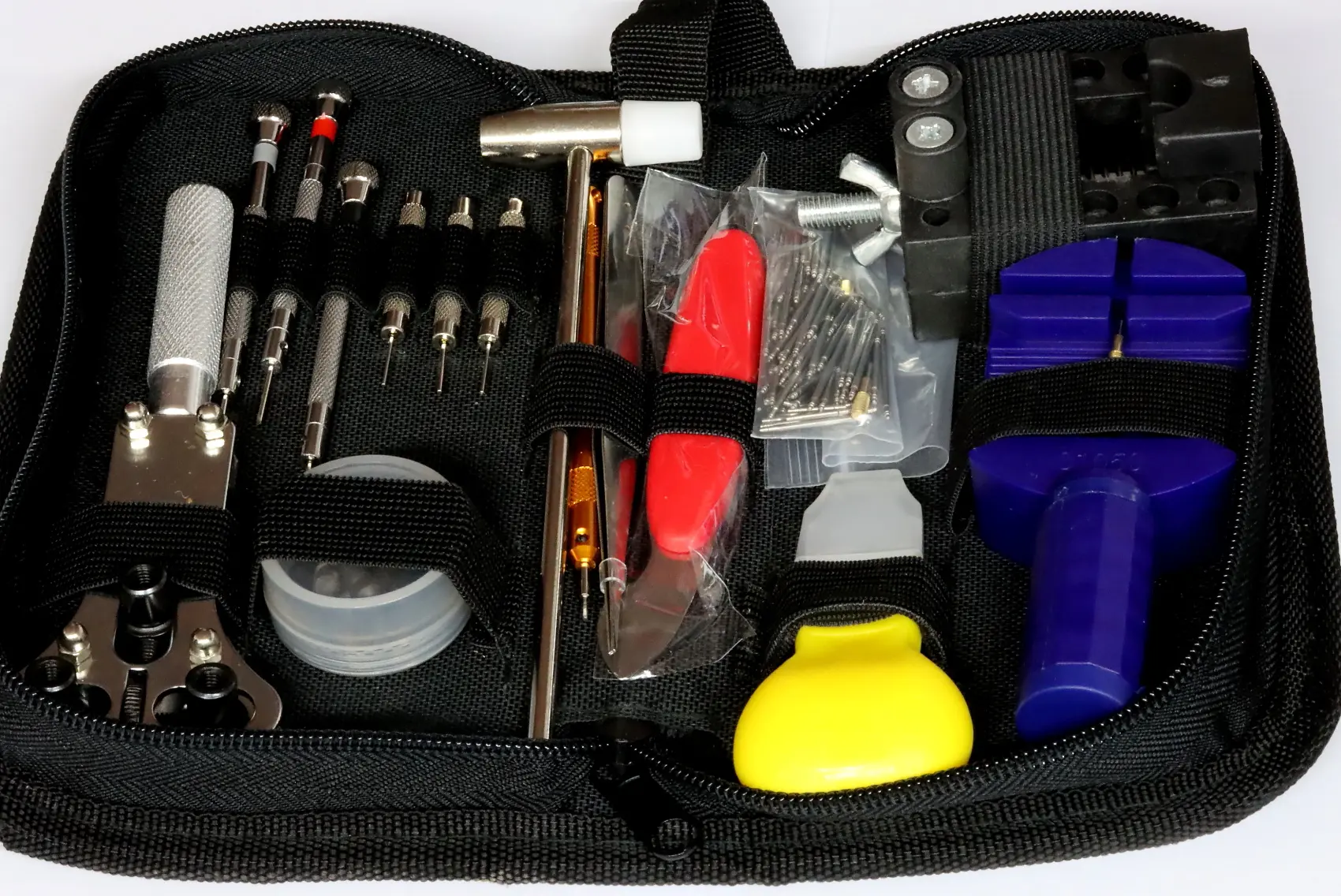 Watch repair tool kit for hobbyist watchmaker with carrying map ...