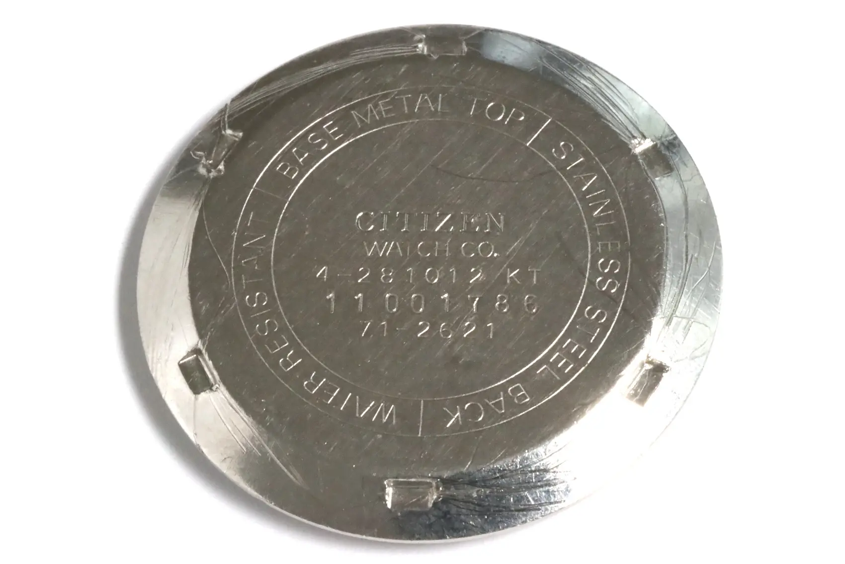 Citizen 71-2621 men's screw case back for restore | Speedtimerkollektion