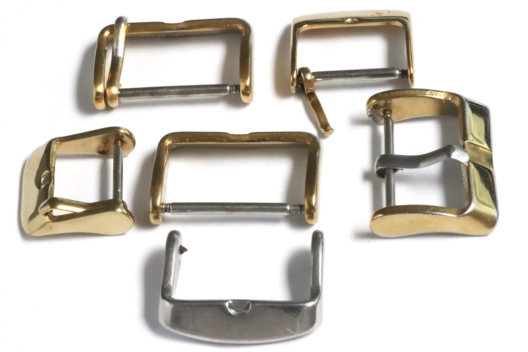 Vintage rubber strap buckles mixed sizes Seiko etc.. | Speedtimerkollektion