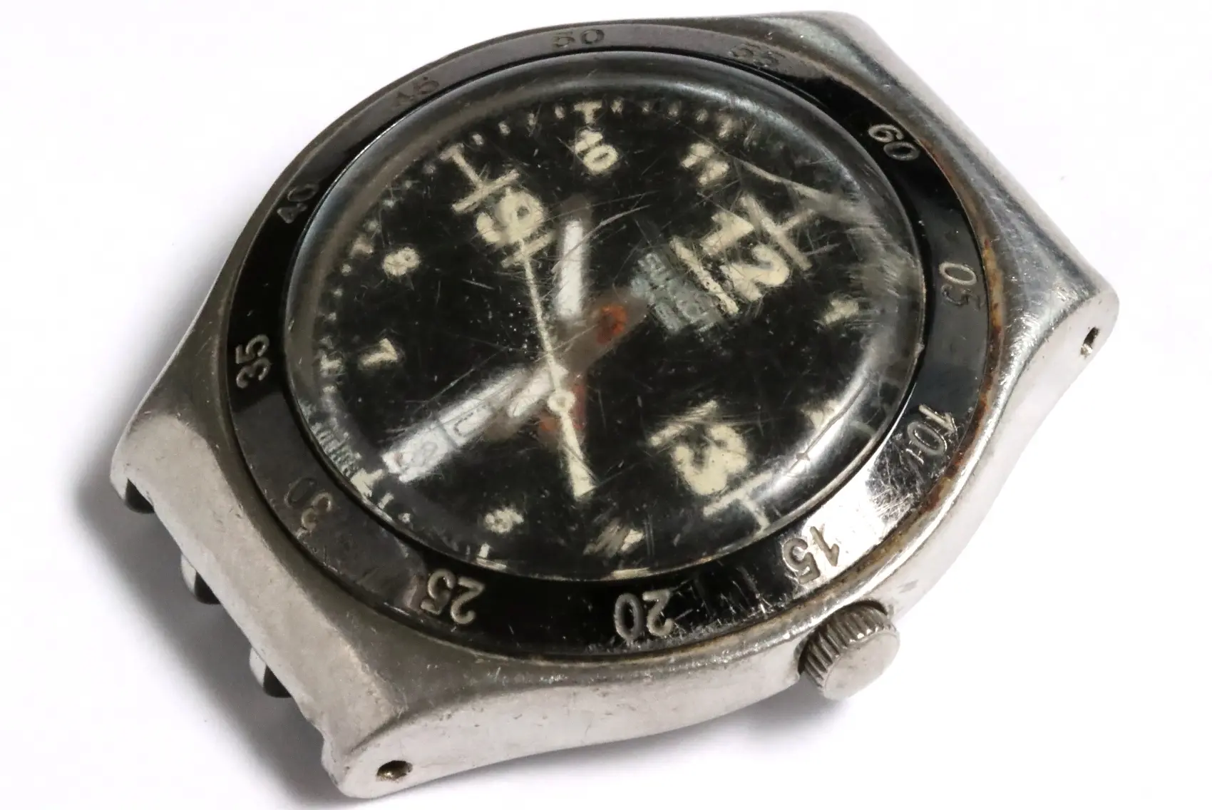 Swatch AG watch in poor and rusty condition | Speedtimerkollektion