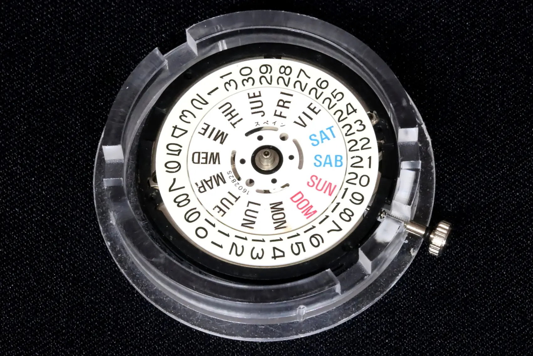 Seiko 7S26A movement with crown on 4 o'clock | Speedtimerkollektion