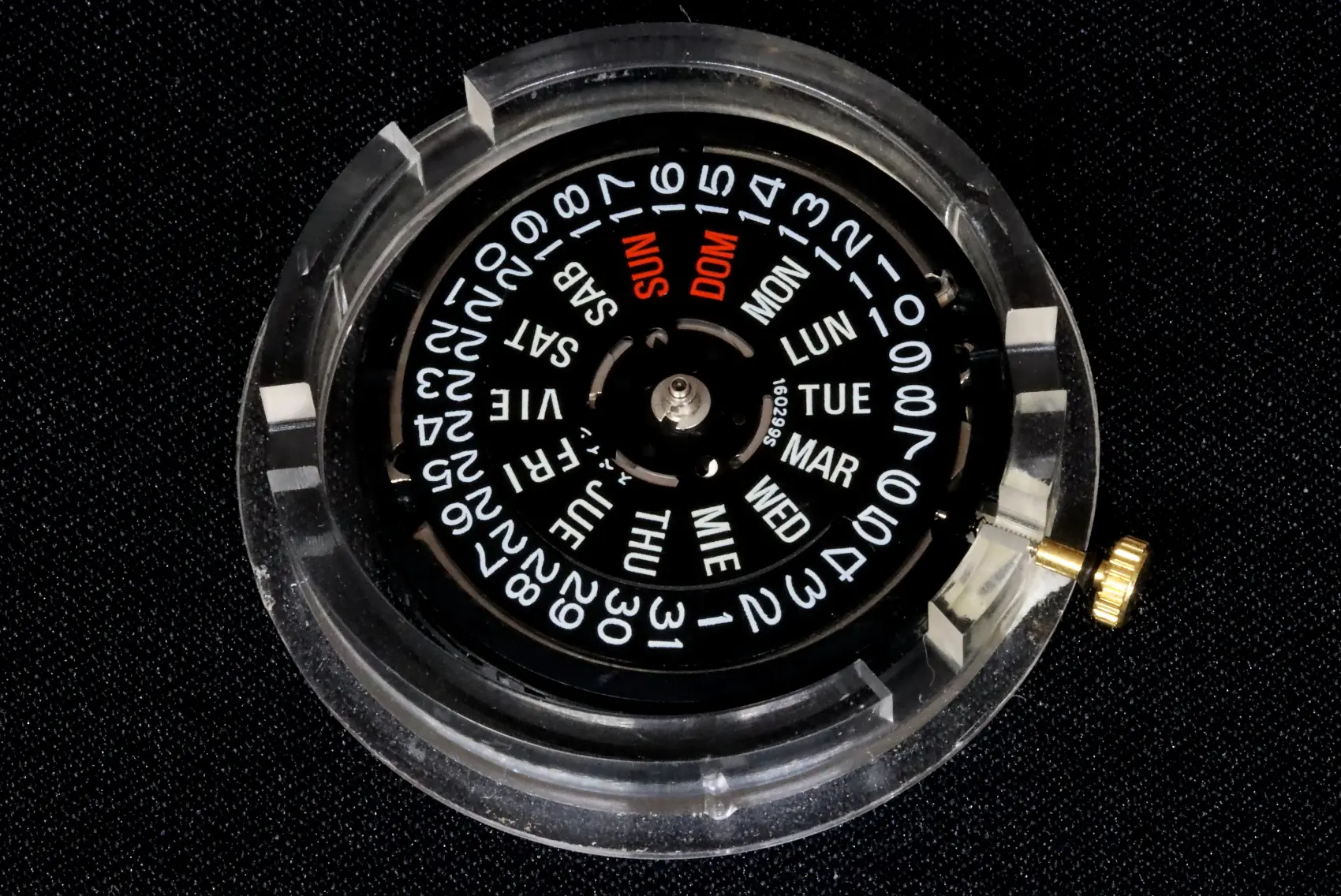 Seiko 7S26A movement with crown on 4 o'clock | Speedtimerkollektion