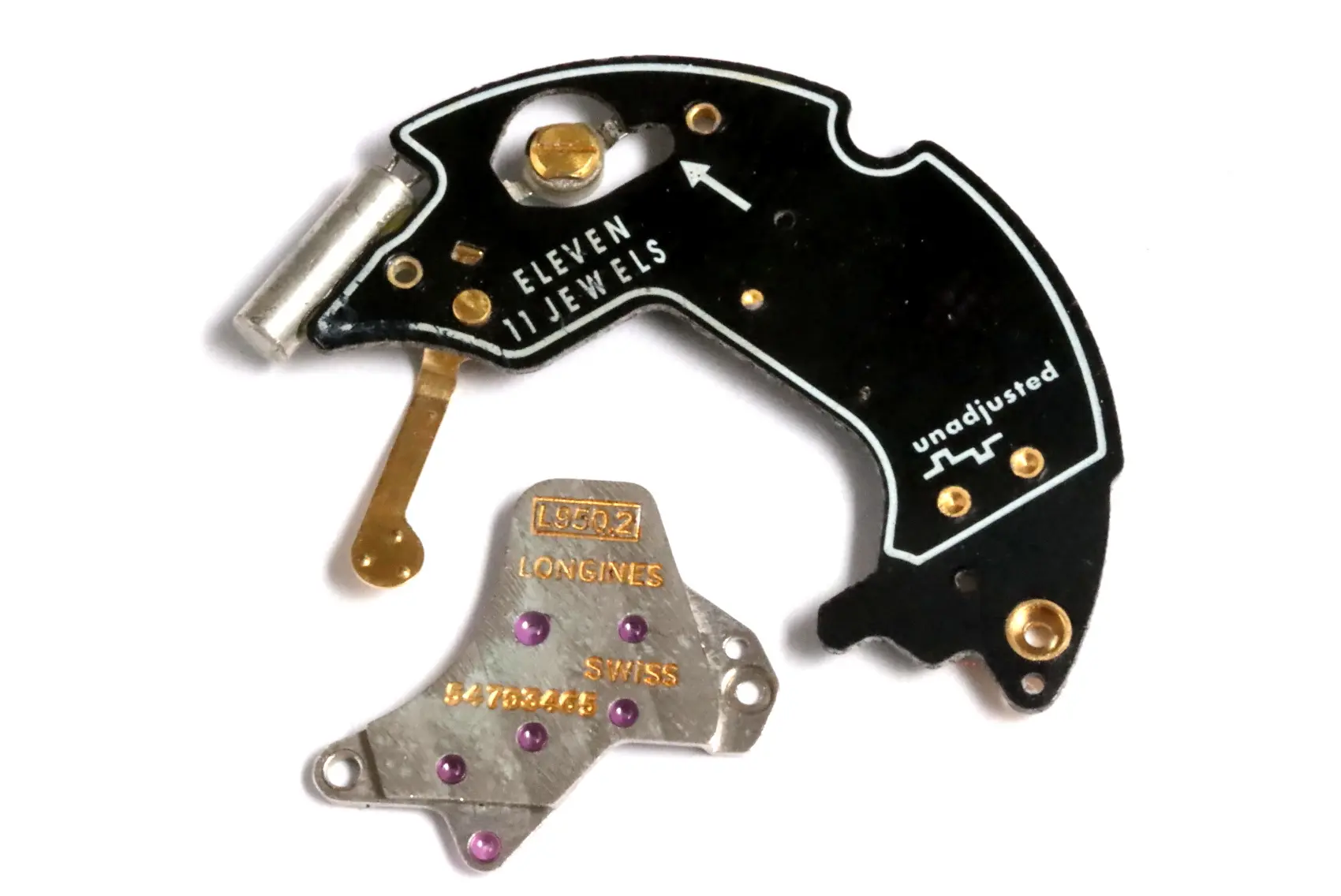 Longines L950.2 (11 jewels) untested circuit board and bridge ...