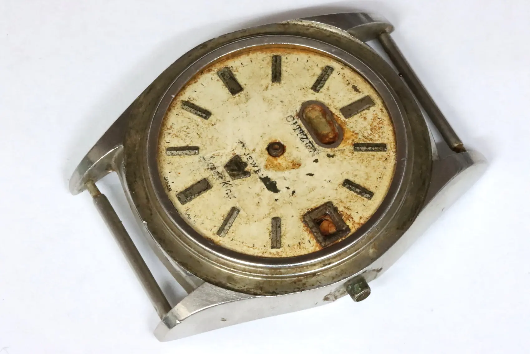 Citizen 25 jewels ring rotor watch in very poor and rusty condition ...