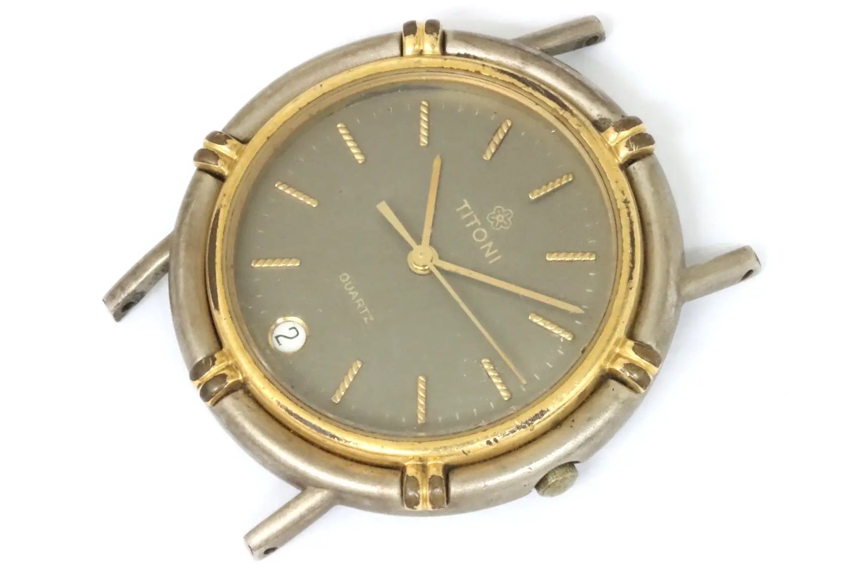 Titoni ETA 555.415 incomplete midsize watch with rusty movement ...